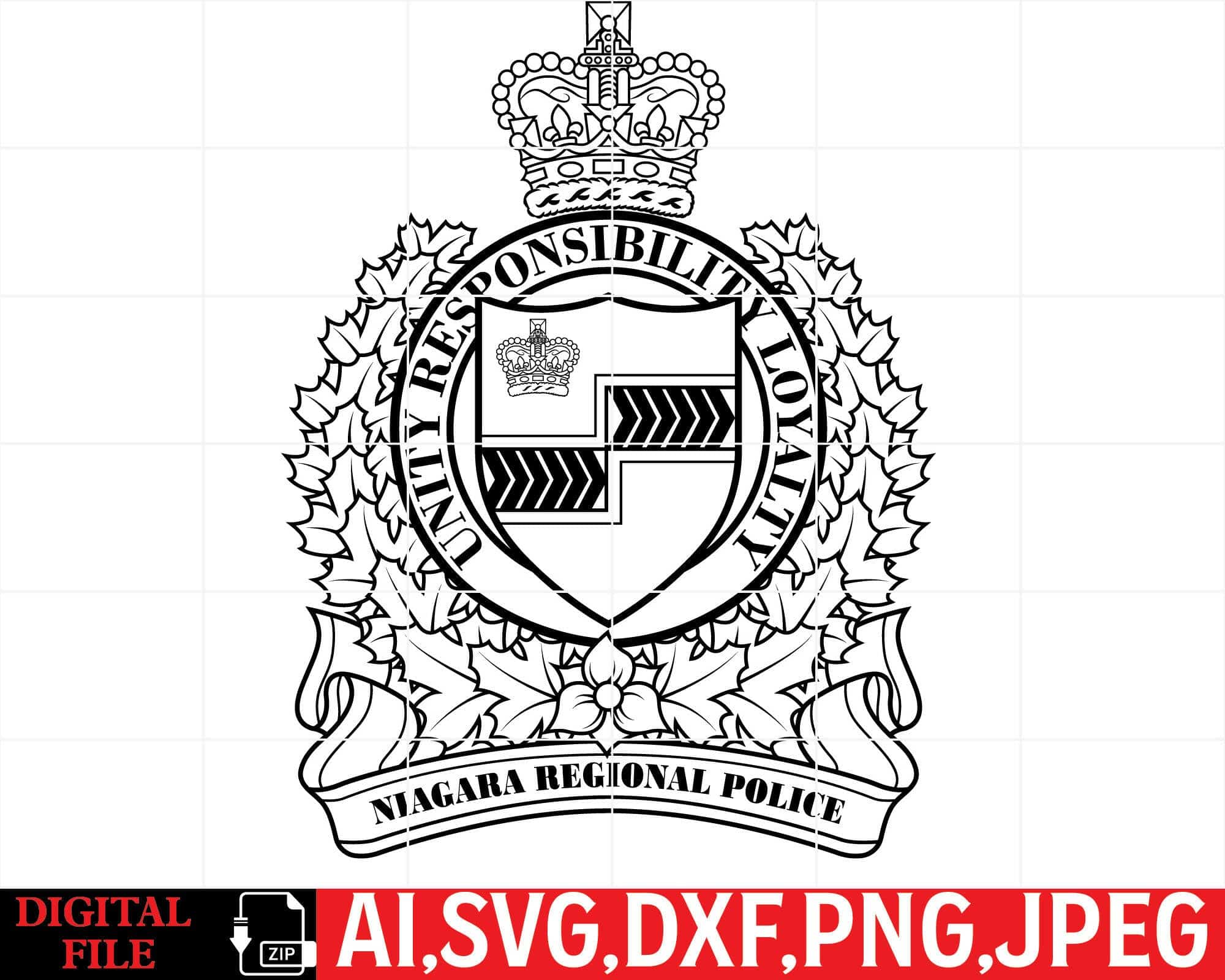 Unity Responsibility Niagara Regional Police Silhouettefile 9468