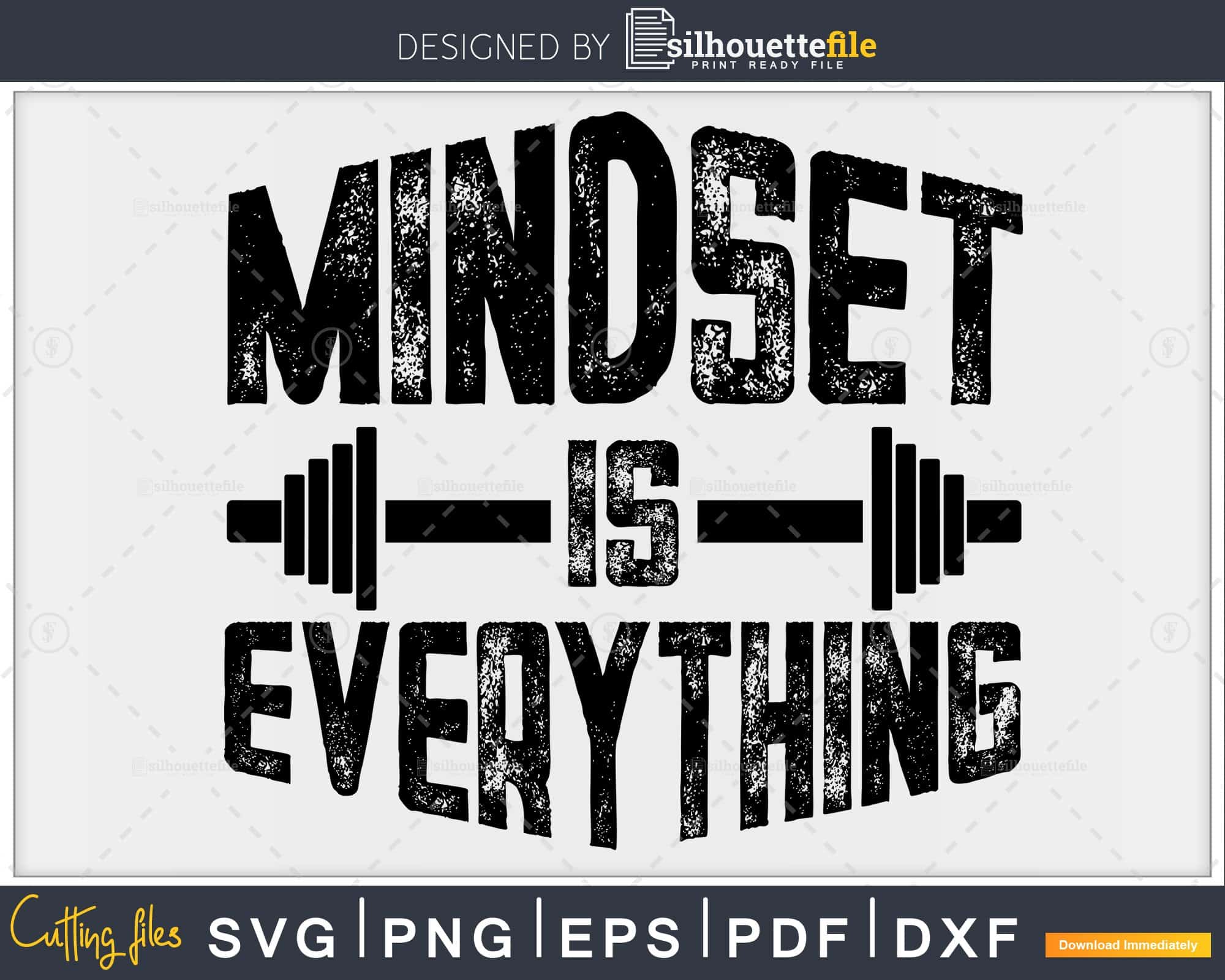 Growth Mindset Entrepreneur Teacher Fitness Motivation svg | SilhouetteFile