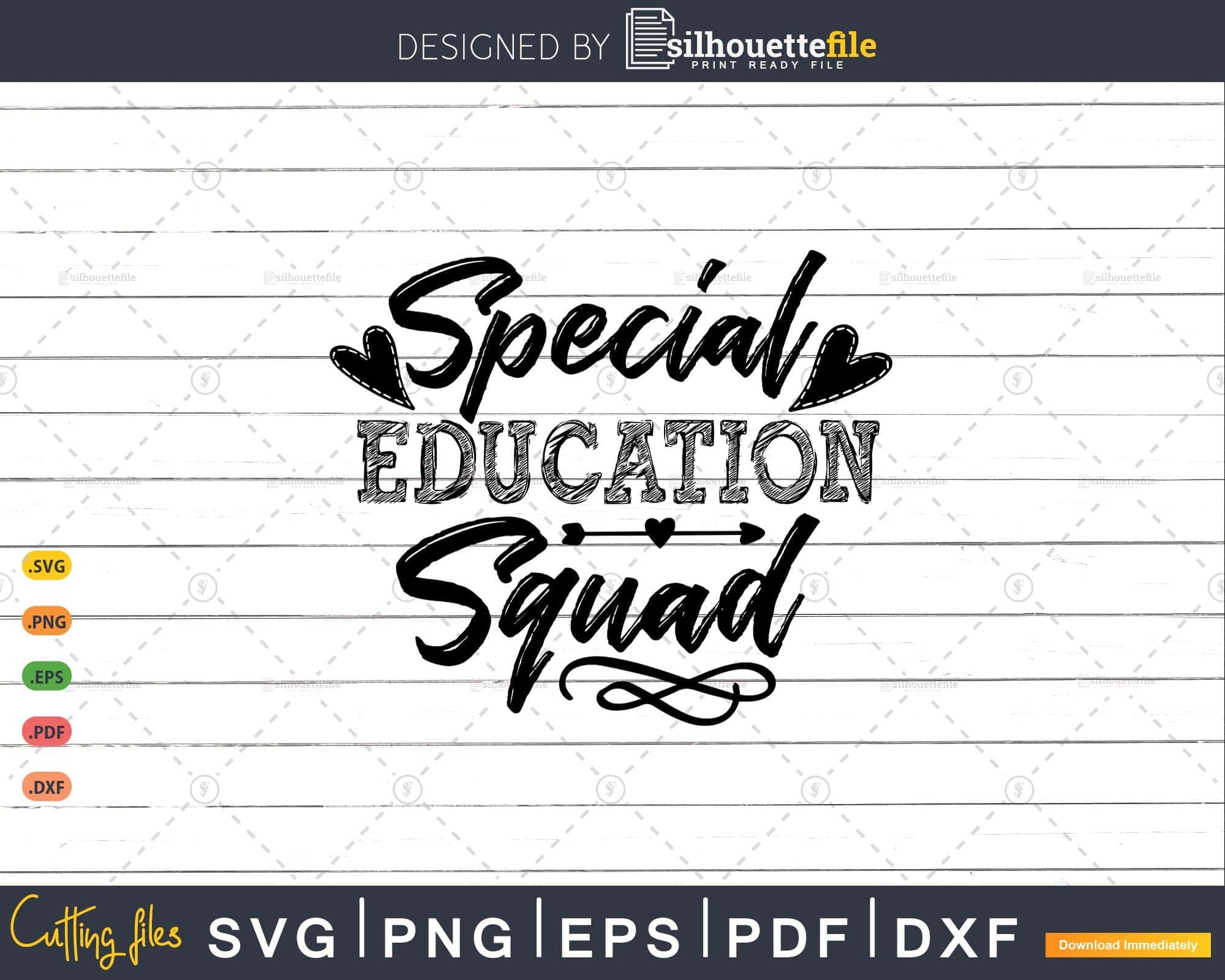 Special Education Squad Svg Png Cut Files | SilhouetteFile