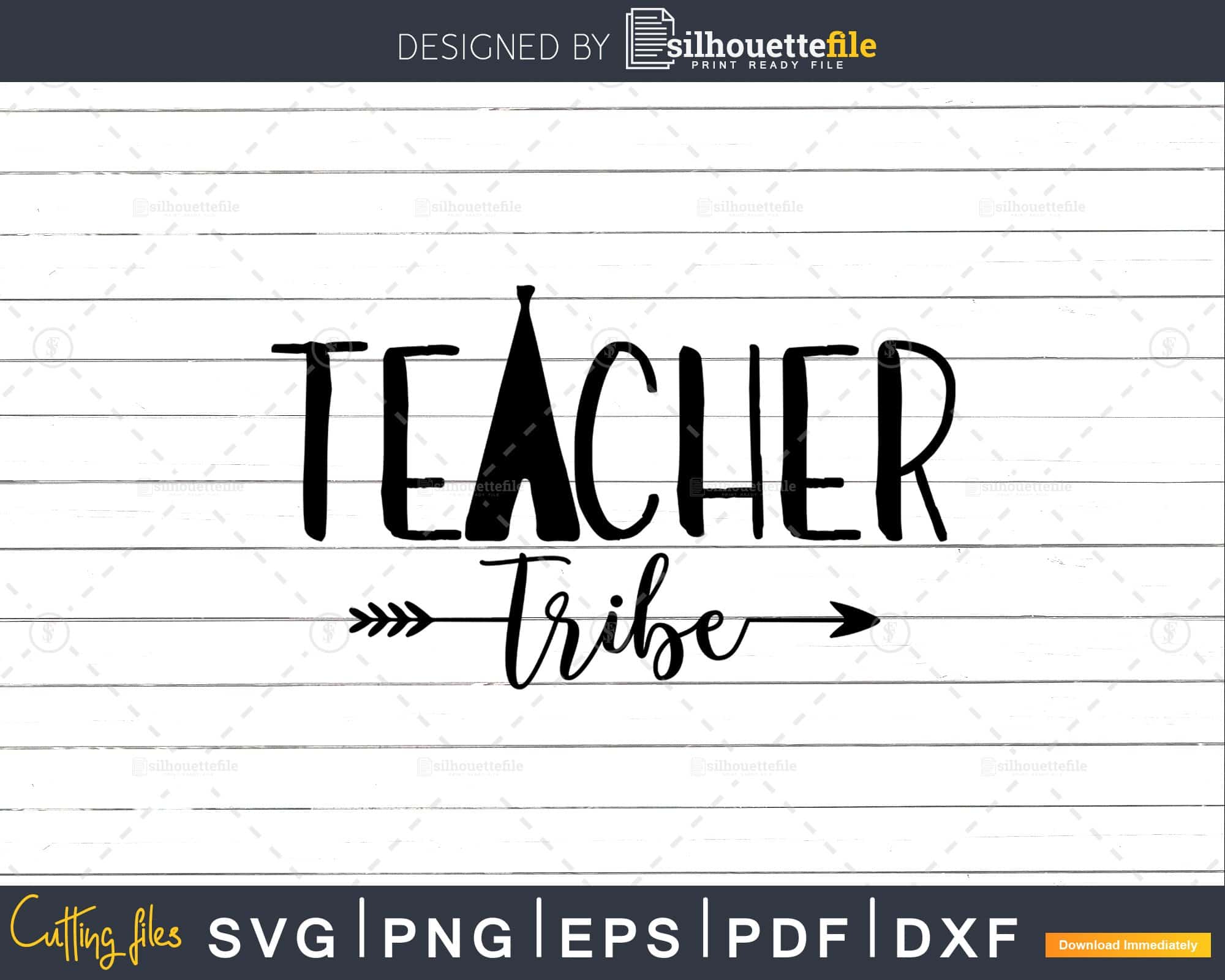 Teacher tribe svg designs for cricut commercial use | Silhouettefile