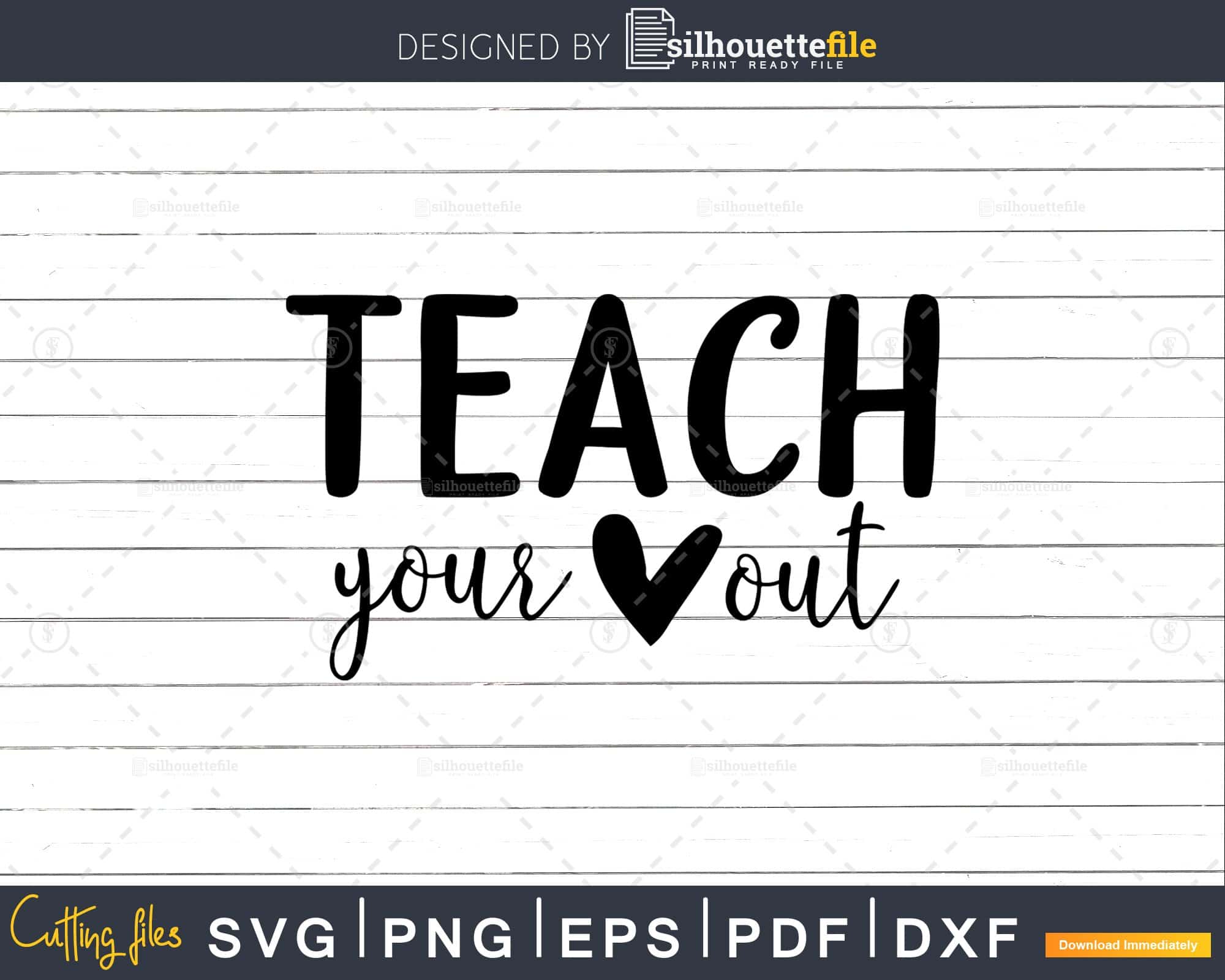 Teacher your out svg files for commercial use | Silhouettefile