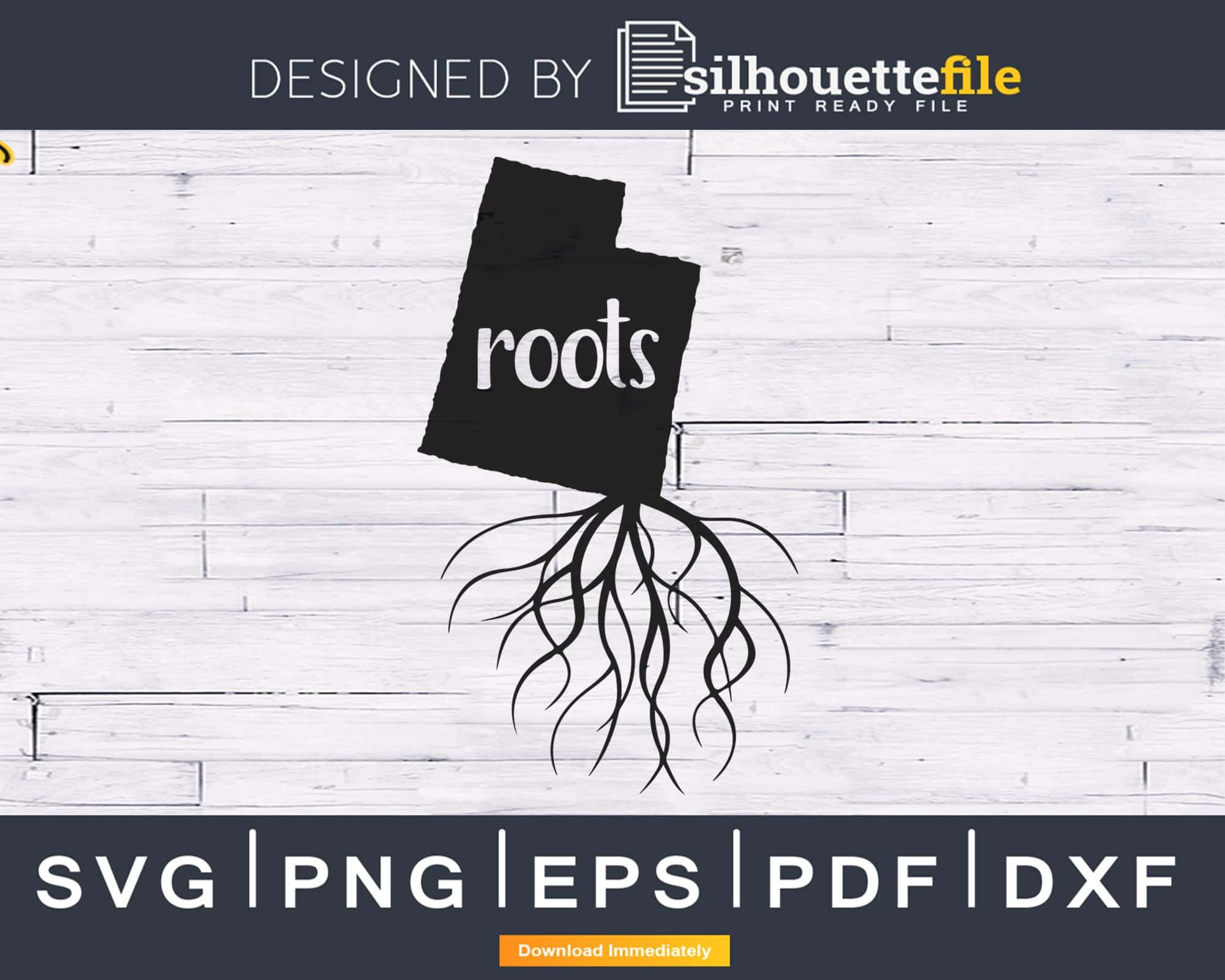 Utah UT Roots Home Native Map svg cricut cut cutting files | Silhouettefile