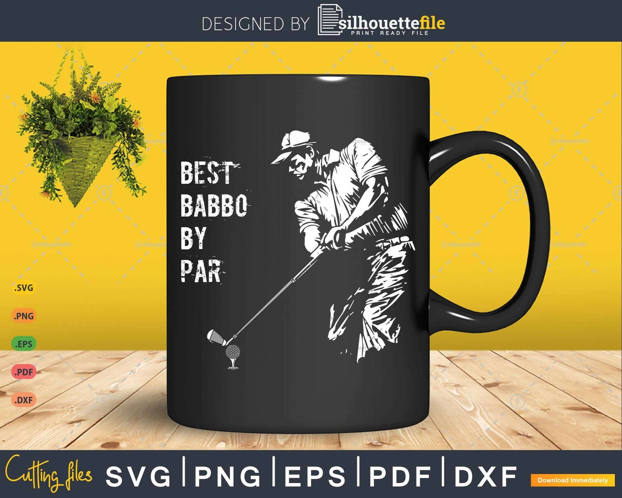 Best Babbo By Par Golf Lover Gift Svg T-shirt Design | Silhouettefile