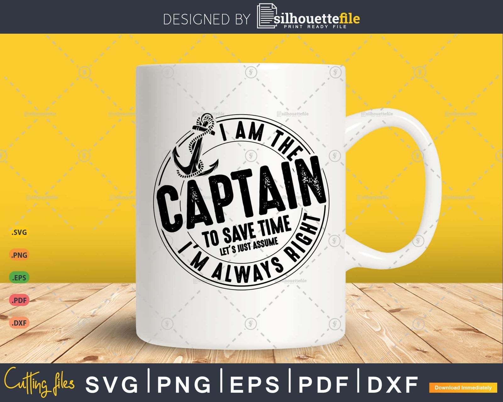 Cool Captain Art Boat First Mate Ship Boating T-Shirt Design ...