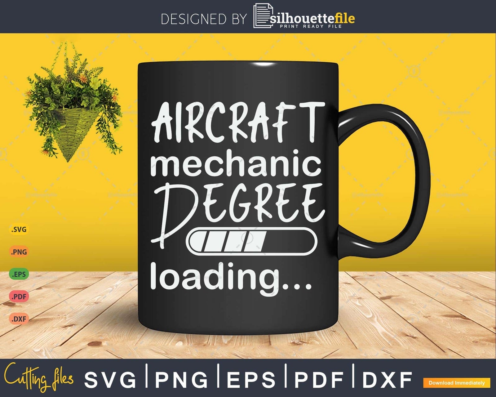 Aircraft Mechanic Degree Loading Funny Graduation Svg Cricut Cut Files ...
