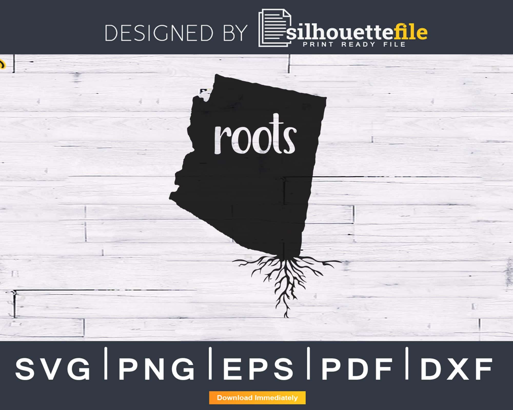 Arizona AZ Roots Home Native Map svg silhouette cricut cut digital ...