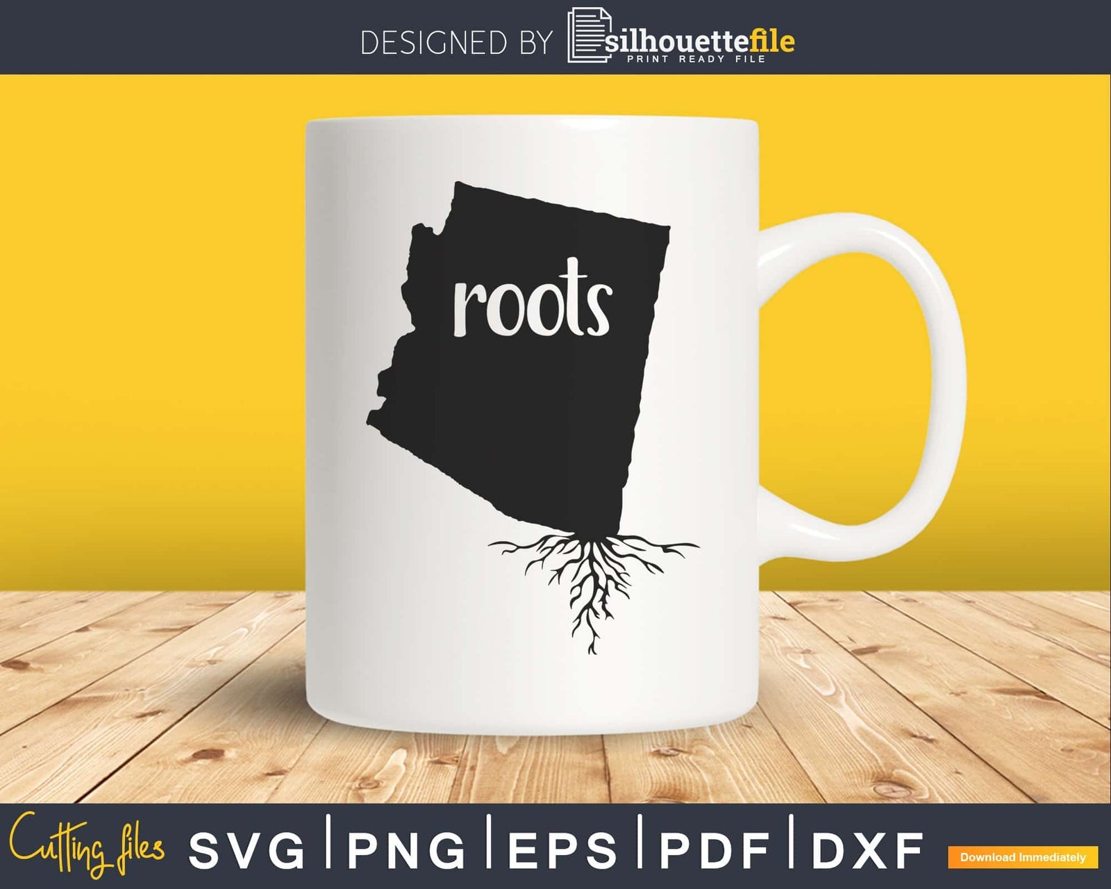 Arizona AZ Roots Home Native Map svg silhouette cricut cut digital ...