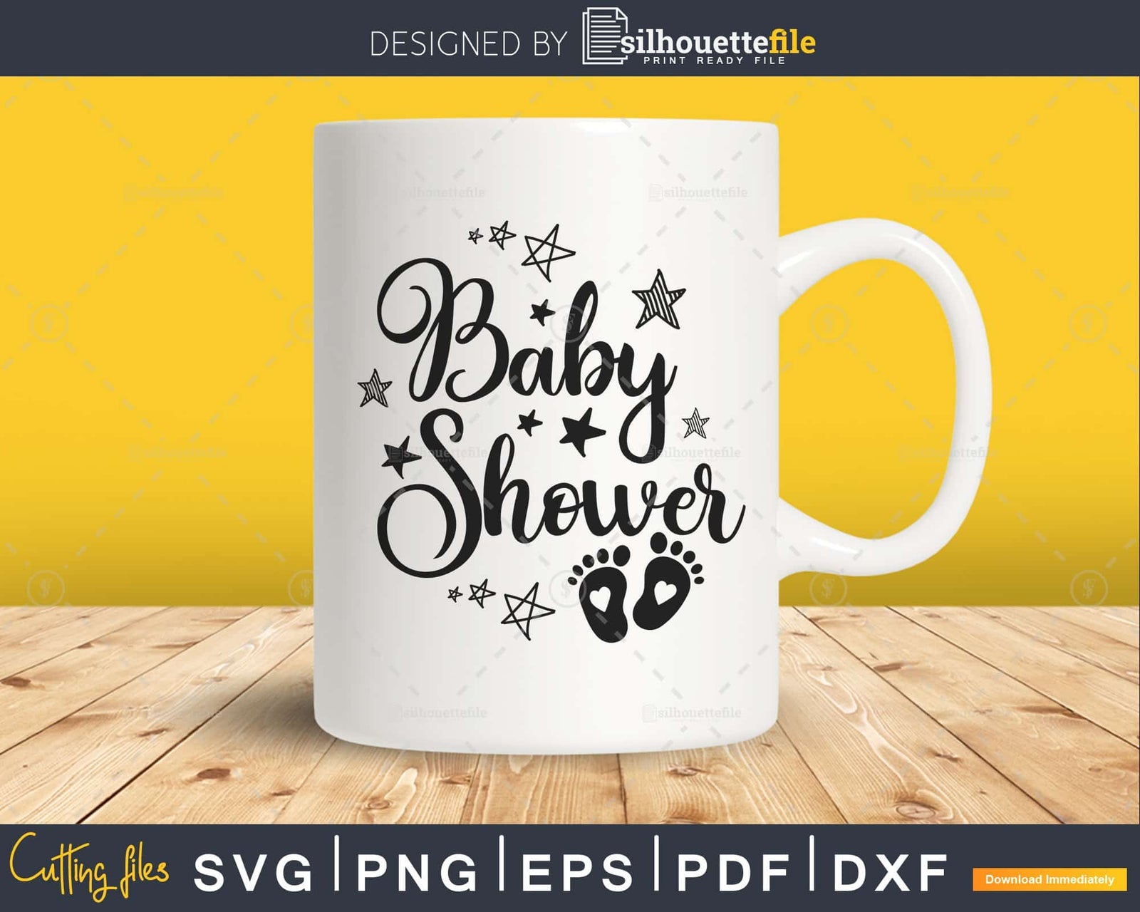 Baby shower svg png dxf Cutting instant download files for Cricut ...