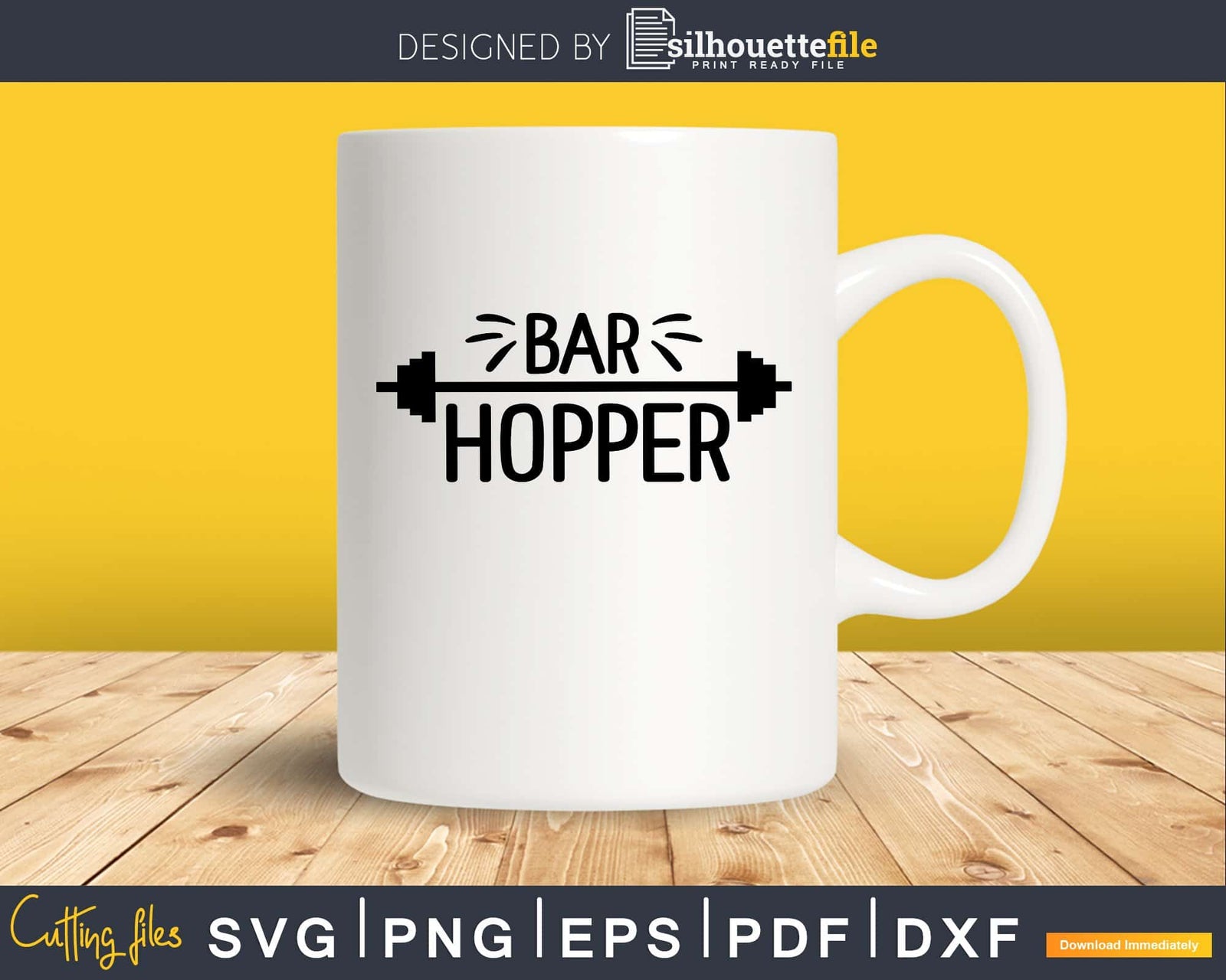 Bar Hopper svg design cricut printable instant download cut files ...