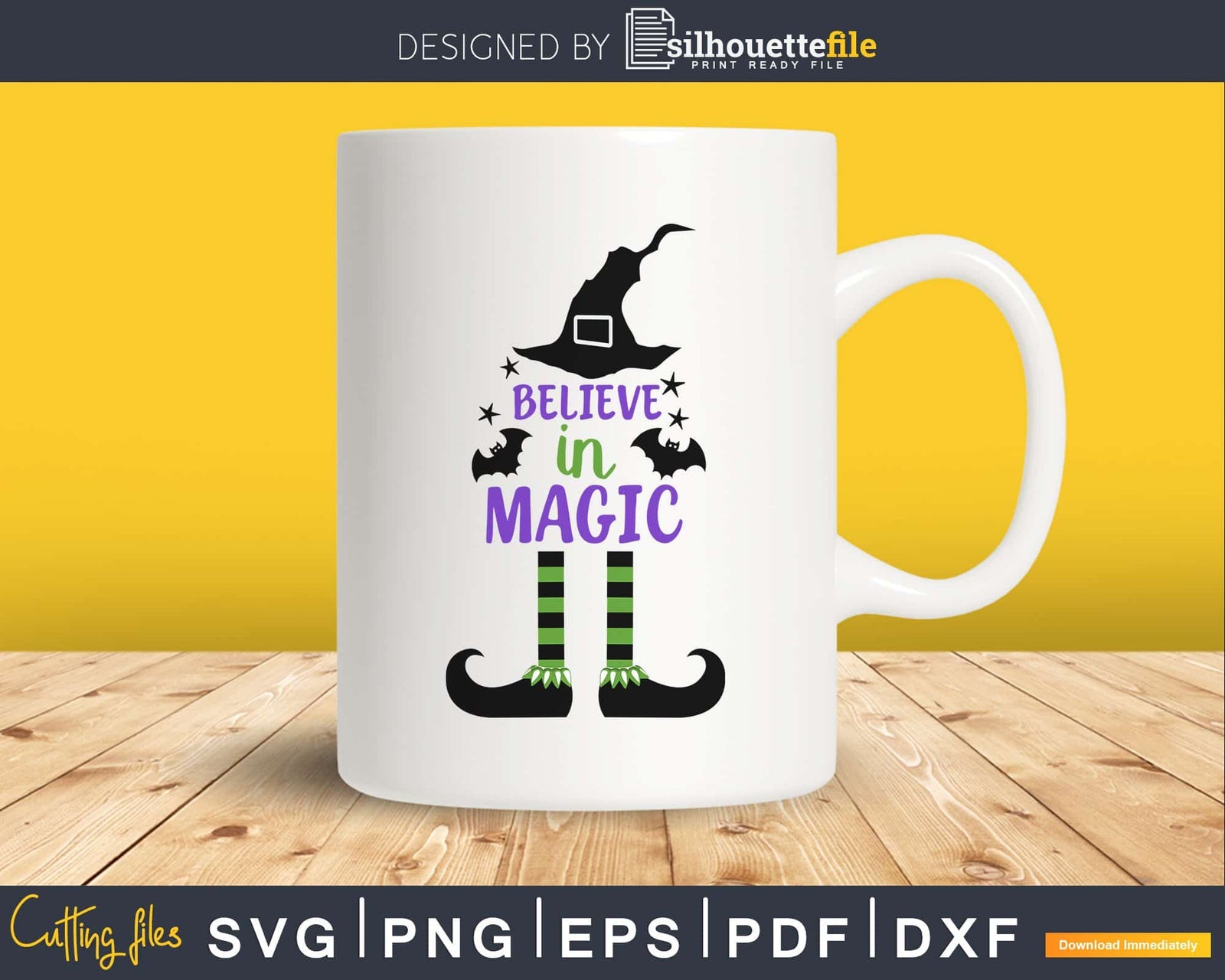 Believe in magic Halloween cricut svg craft cut files | SilhouetteFile