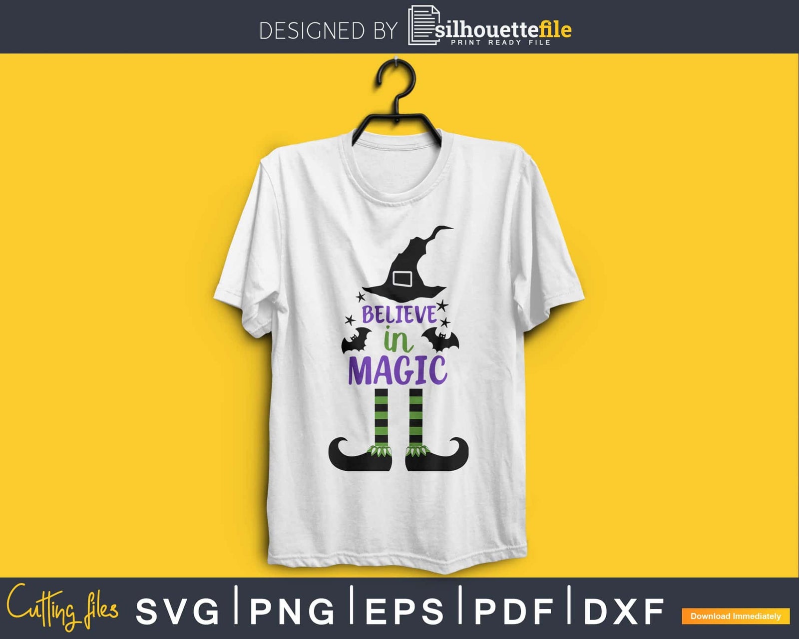 Believe in magic Halloween cricut svg craft cut files | SilhouetteFile