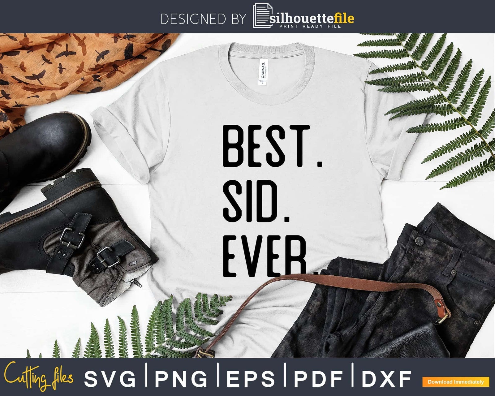 Best Sid Ever Funny Name Joke svg dxf cut t-shirt design Die Cutting ...