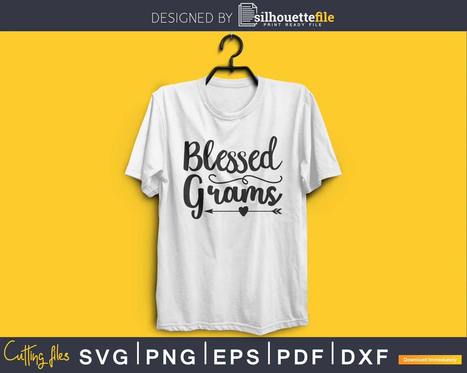 Blessed Grams svg Cutting printable file | SilhouetteFile