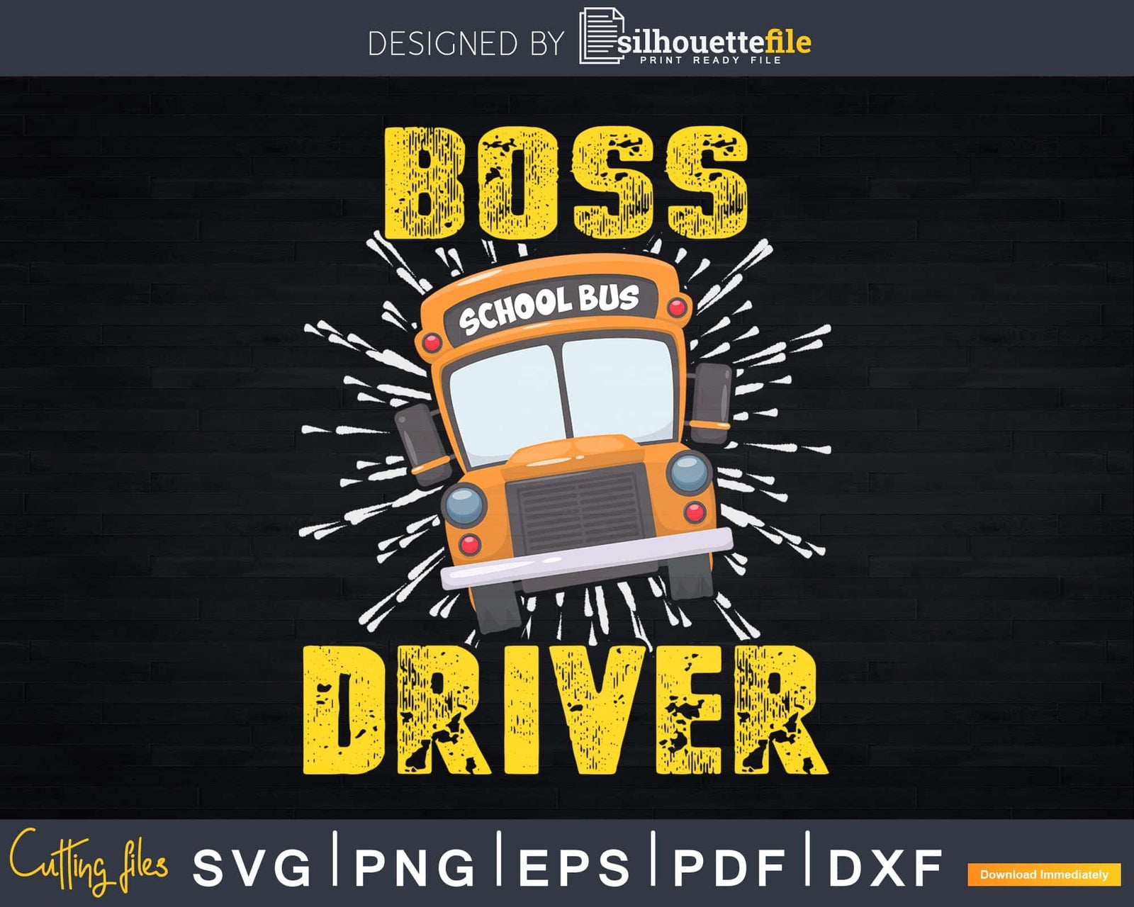Boss Bus Driver School Bus Driver Shirt Svg Design Cut File ...