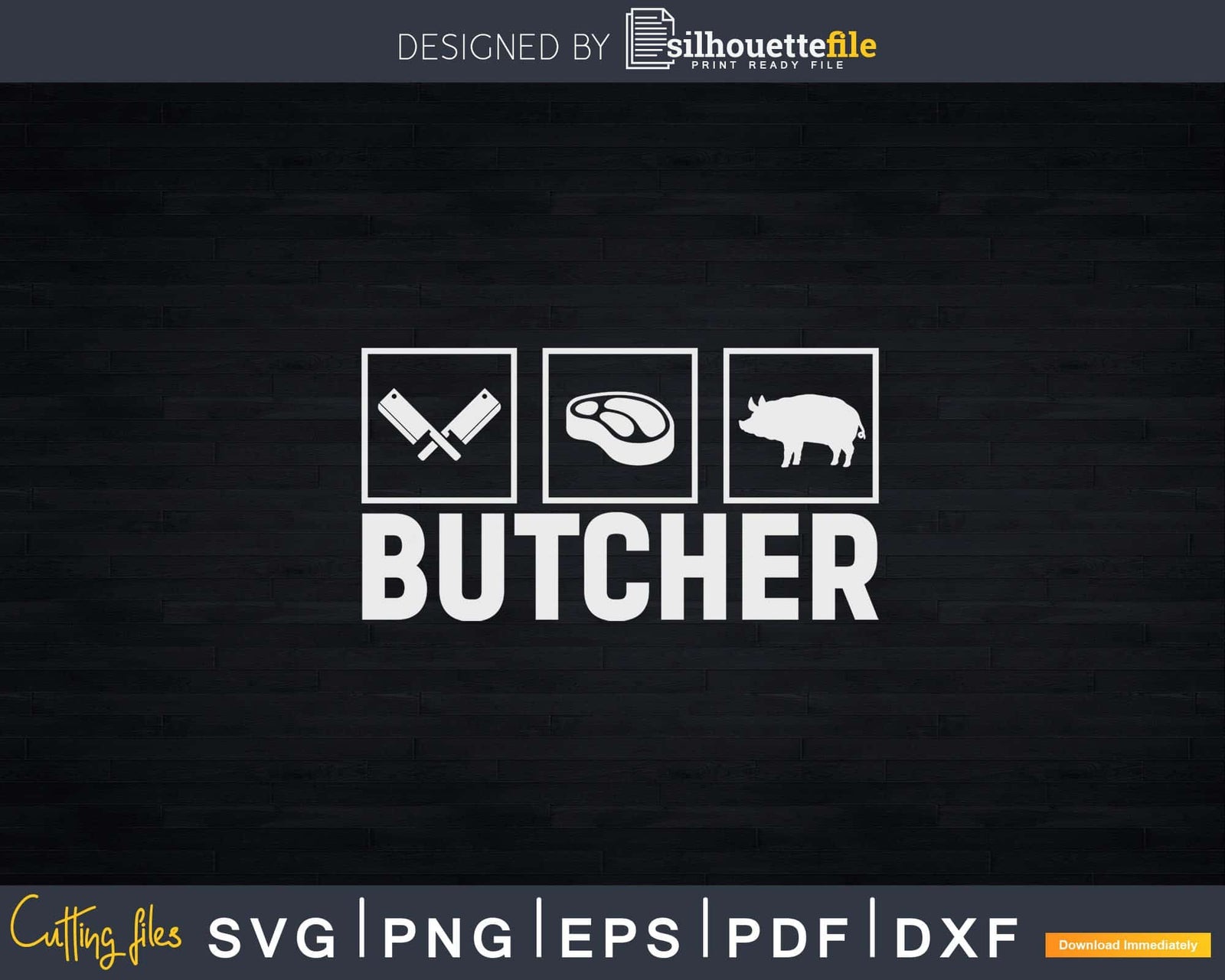 Butcher Equipment Svg Dxf Png Cut Files | Silhouettefile