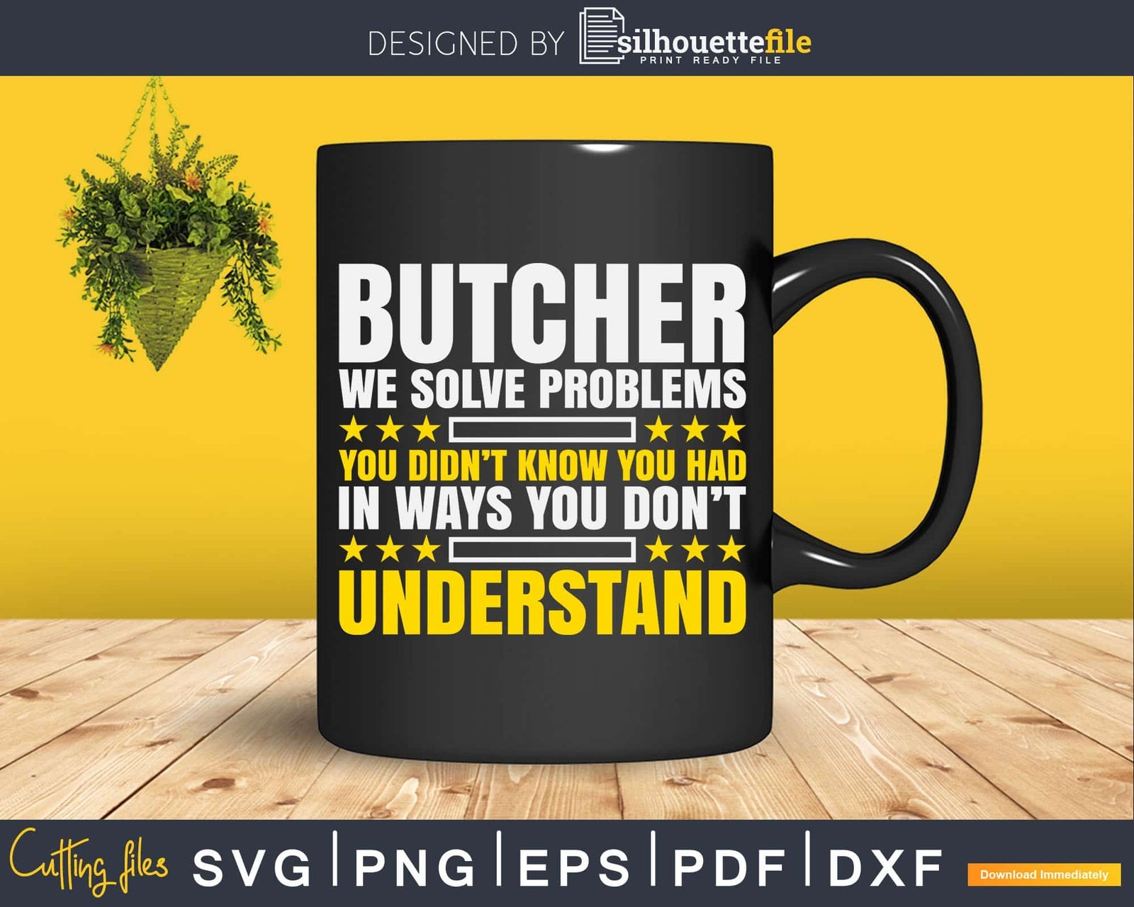 Butcher Problem Solver Svg Dxf Cricut Files | Silhouettefile