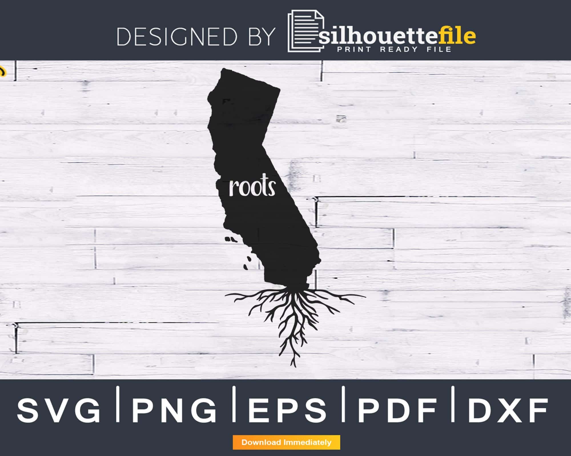 California CA Roots Home Native Map svg silhouette cricut | SilhouetteFile