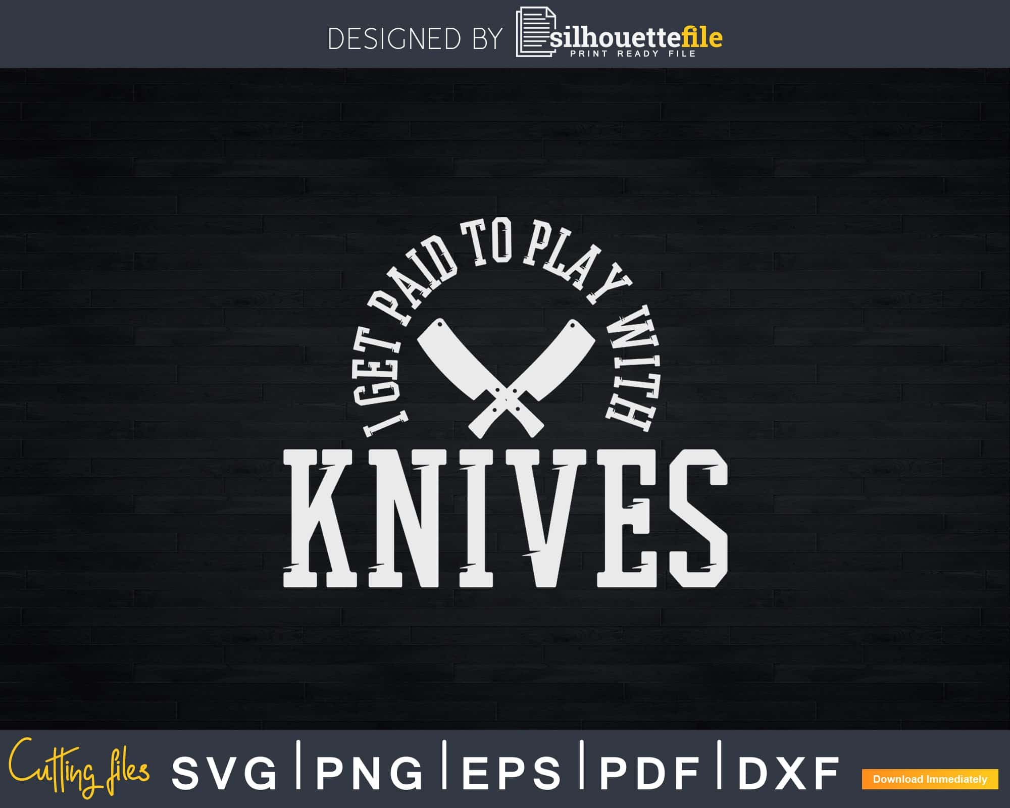 Chef Cook Culinary Student Cooking Dxf Png Eps Svg Design | SilhouetteFile