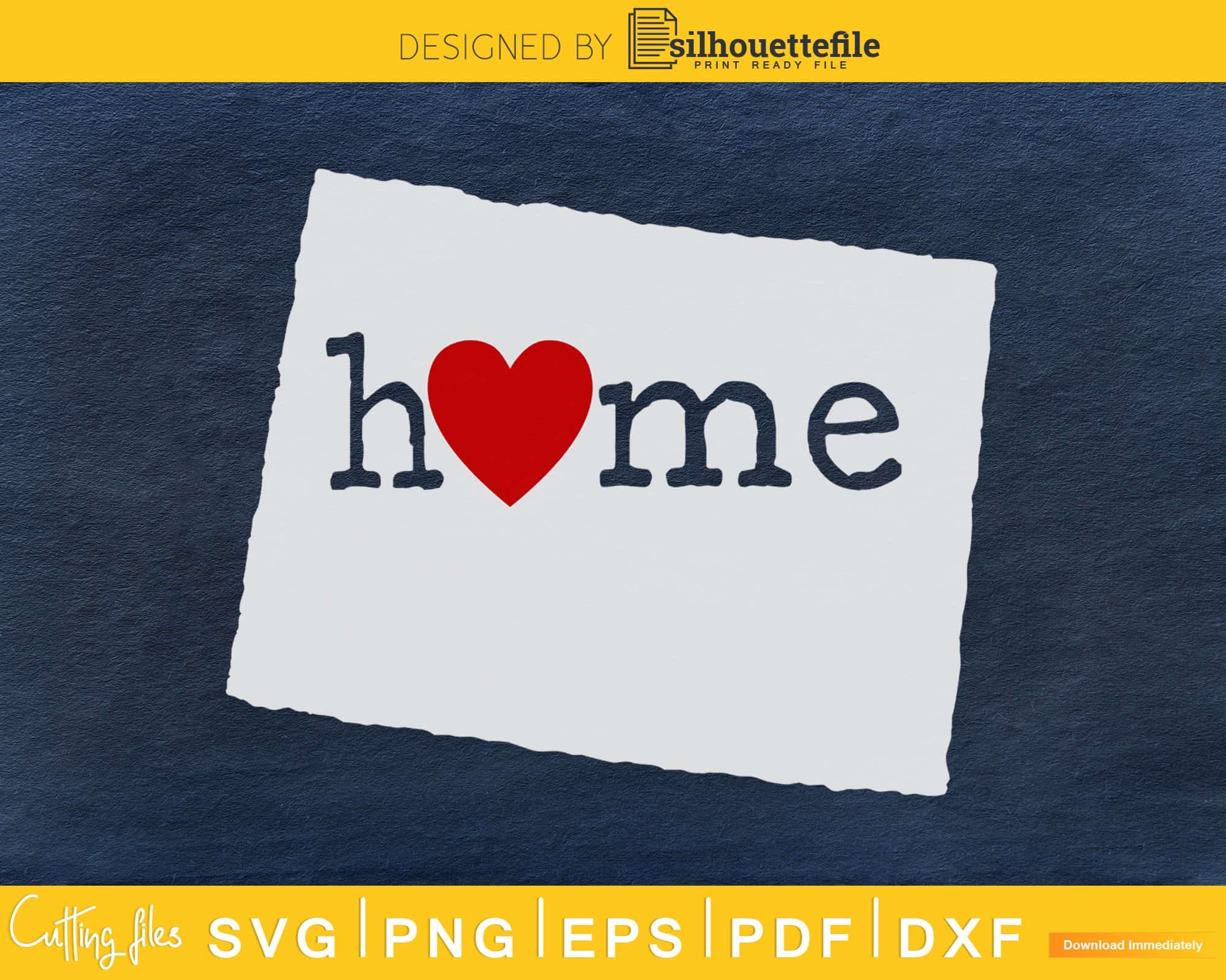 Colorado CO Home Heart Native Map Cricut SVGs Printable Digital Files ...