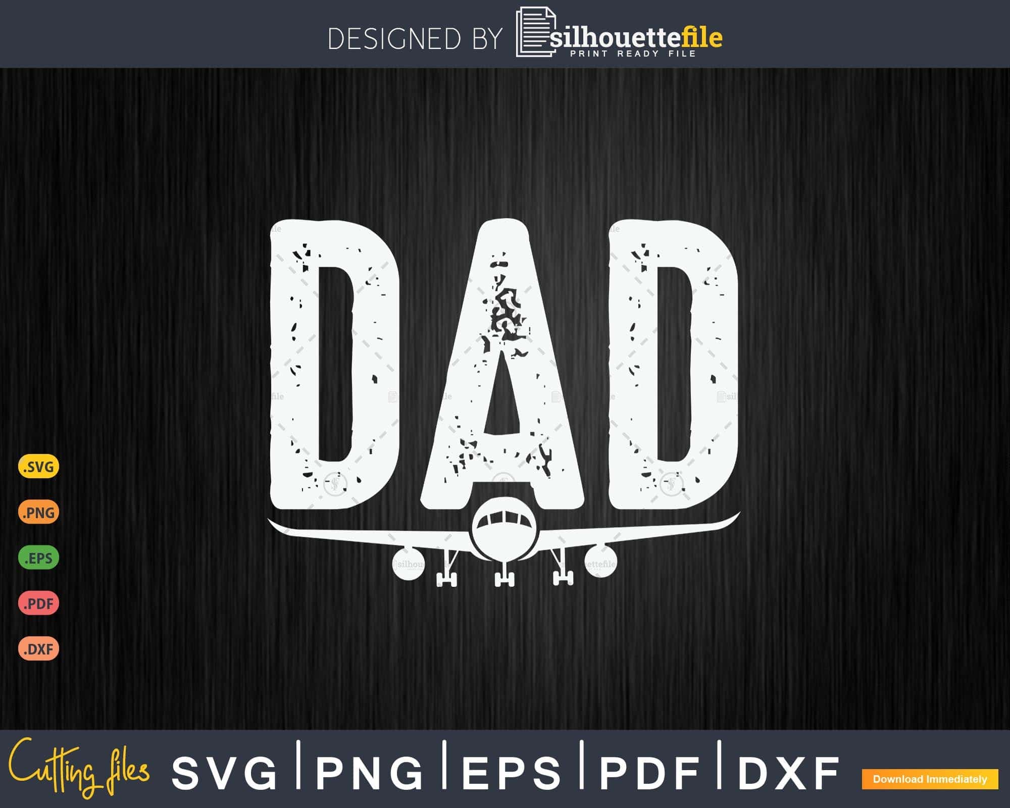 Dad Aviator Aviation Flying Aircraft Lover Airline Pilot Svg Files ...