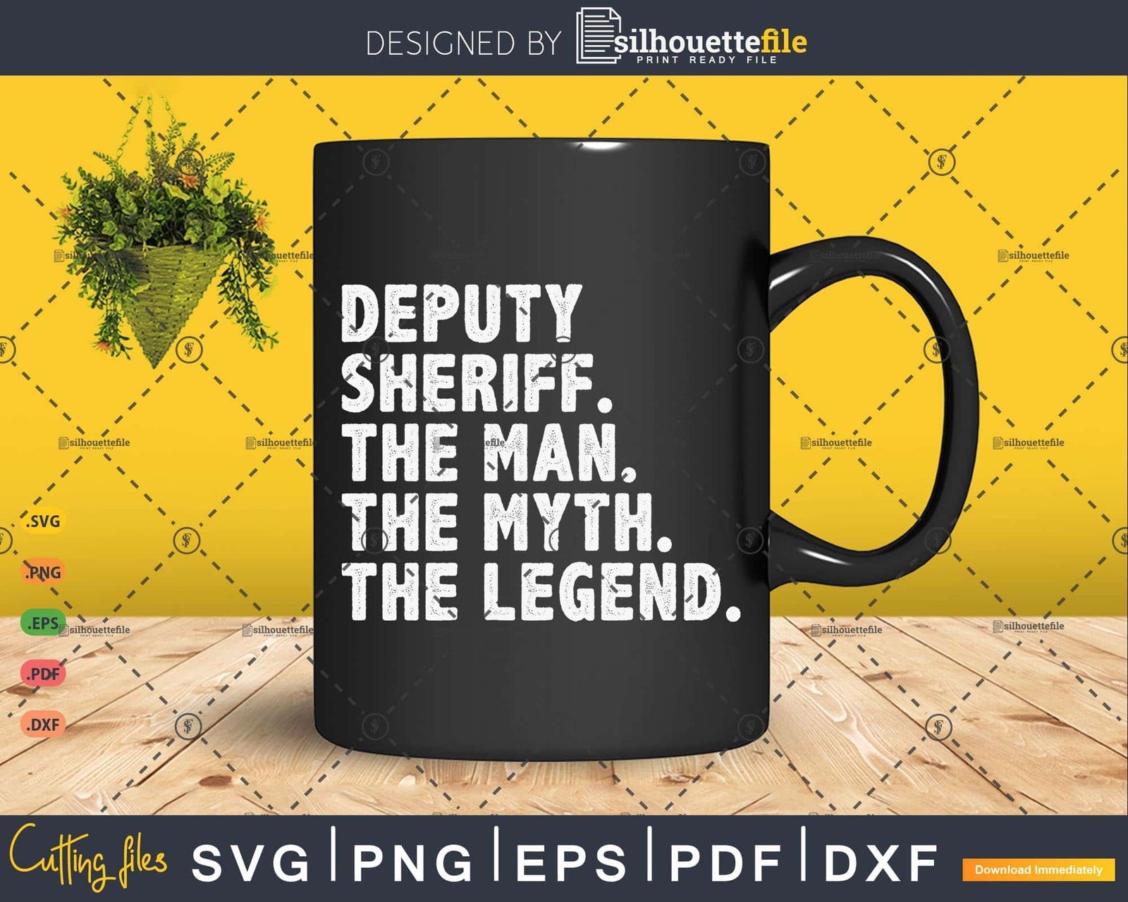 Deputy sheriff Gift The Man The Myth The Legend Deputy sheriff Svg ...