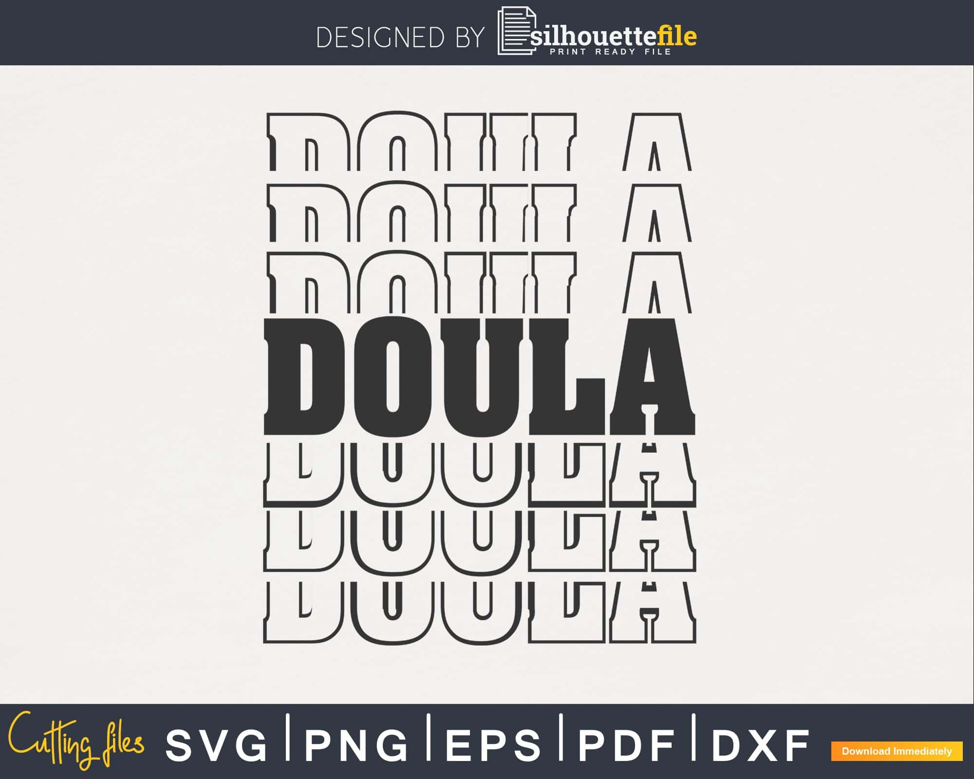 Doula cricut digital svg silhouette files | Silhouettefile