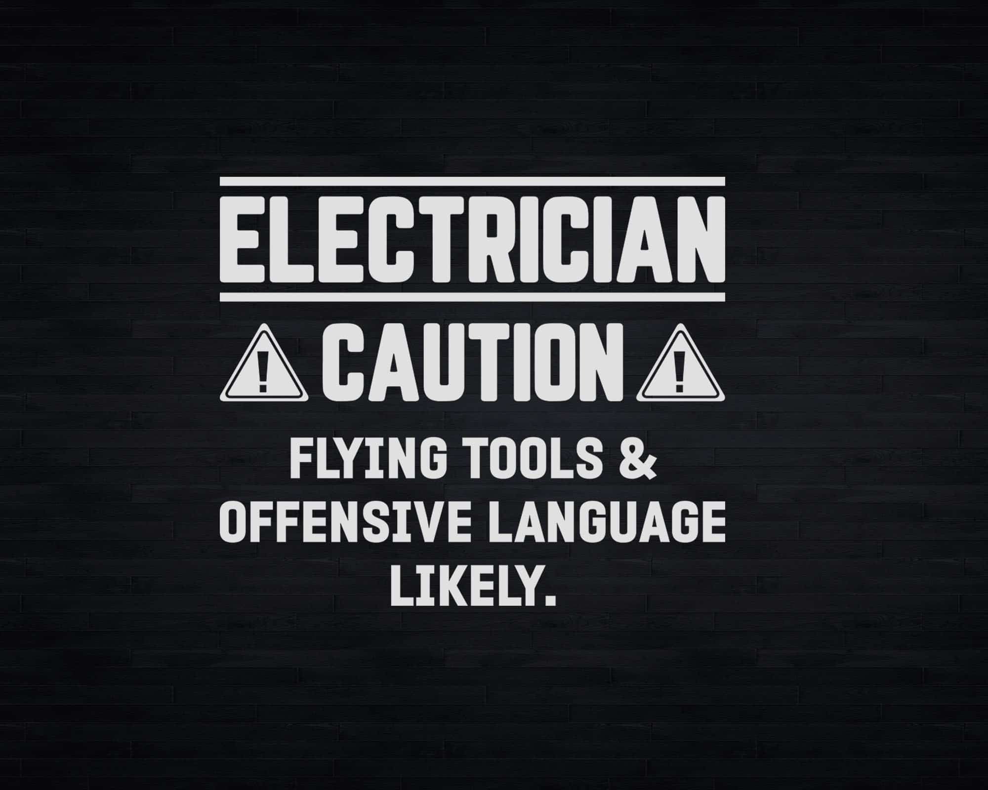 Electrician Flying Tools & Offensive Language Svg Png Files Cricut ...