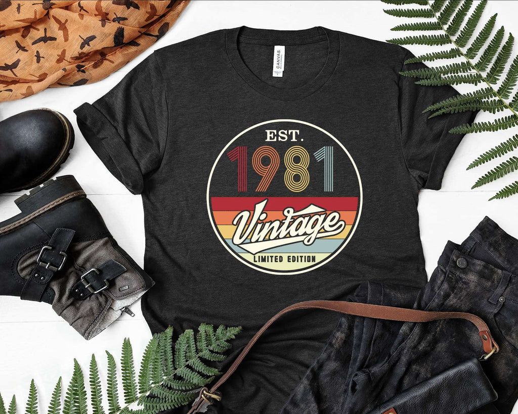 Est. 1981 Vintage Limited Edition 41st Birthday Svg Png | Silhouettefile