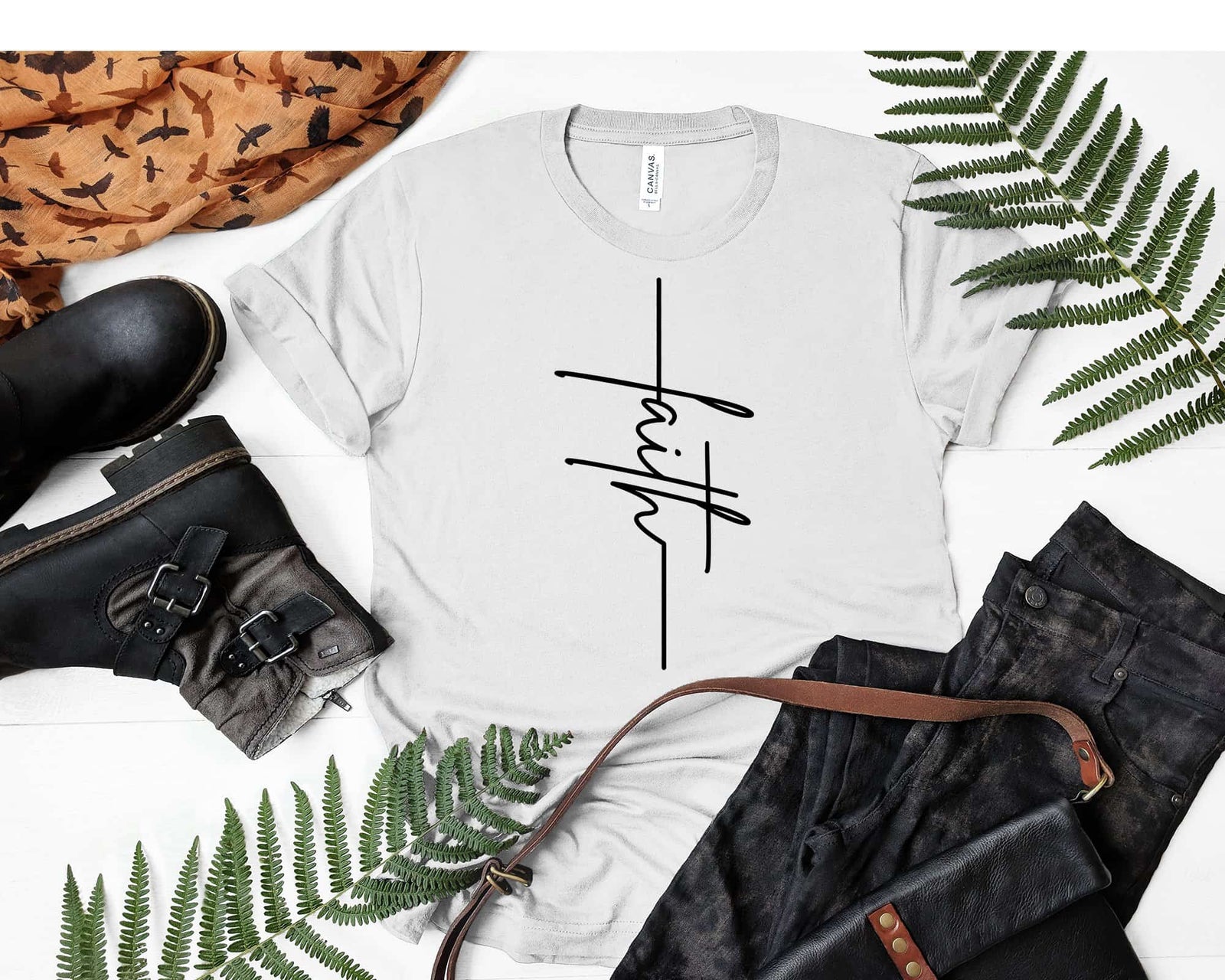 Faith Cross SVG Cut File DXF Cut File Clipart Printable Downloads ...