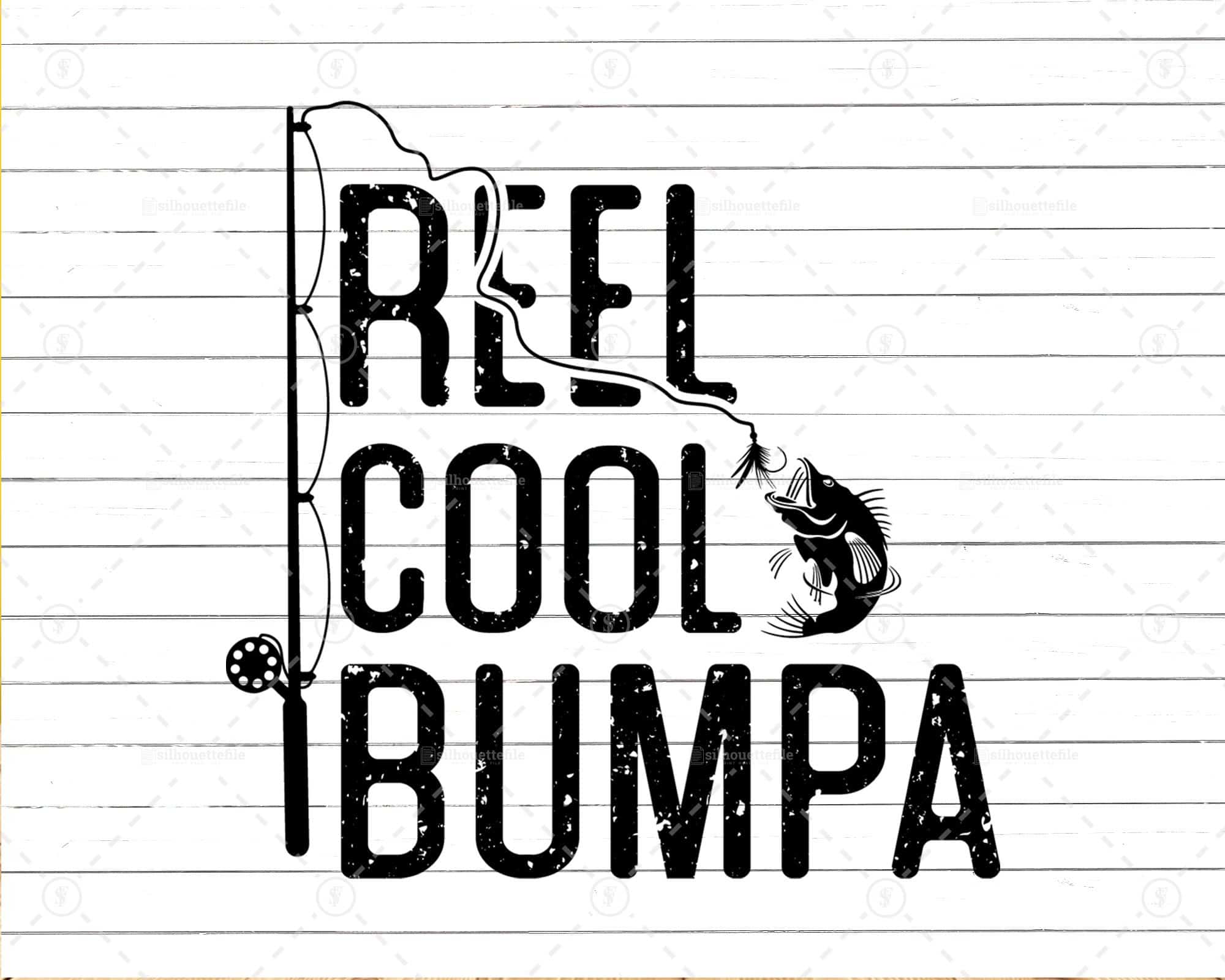 Fishing Reel Cool Bumpa Png Svg Files For Cricut | Silhouettefile