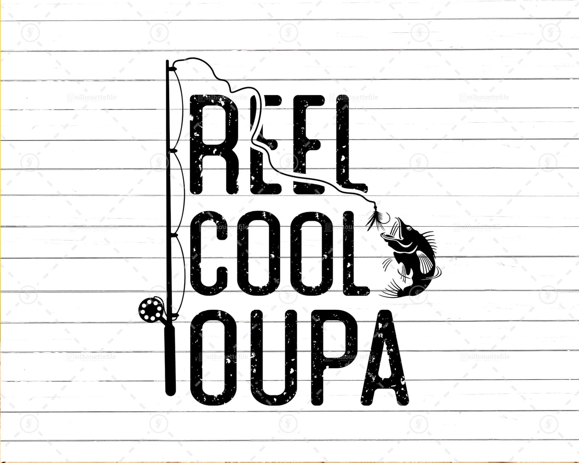 Fishing Reel Cool Oupa Png Svg Files For Cricut | SilhouetteFile