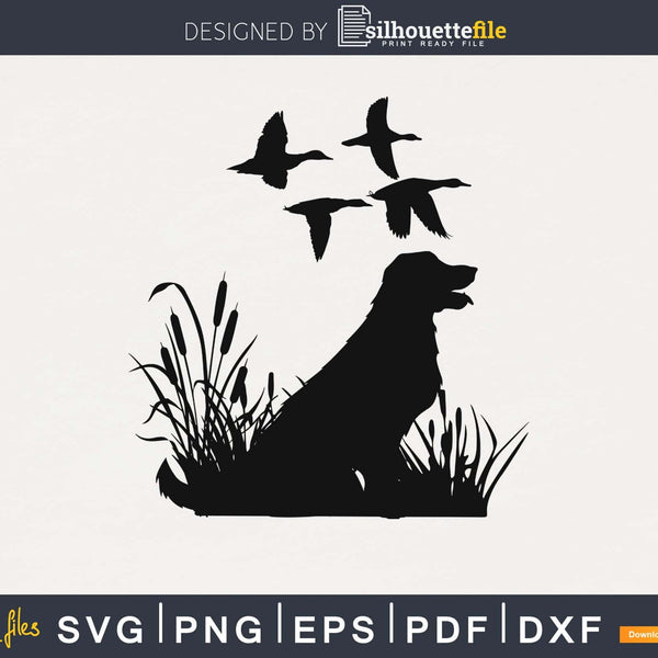 Hunting Lab Silhouette