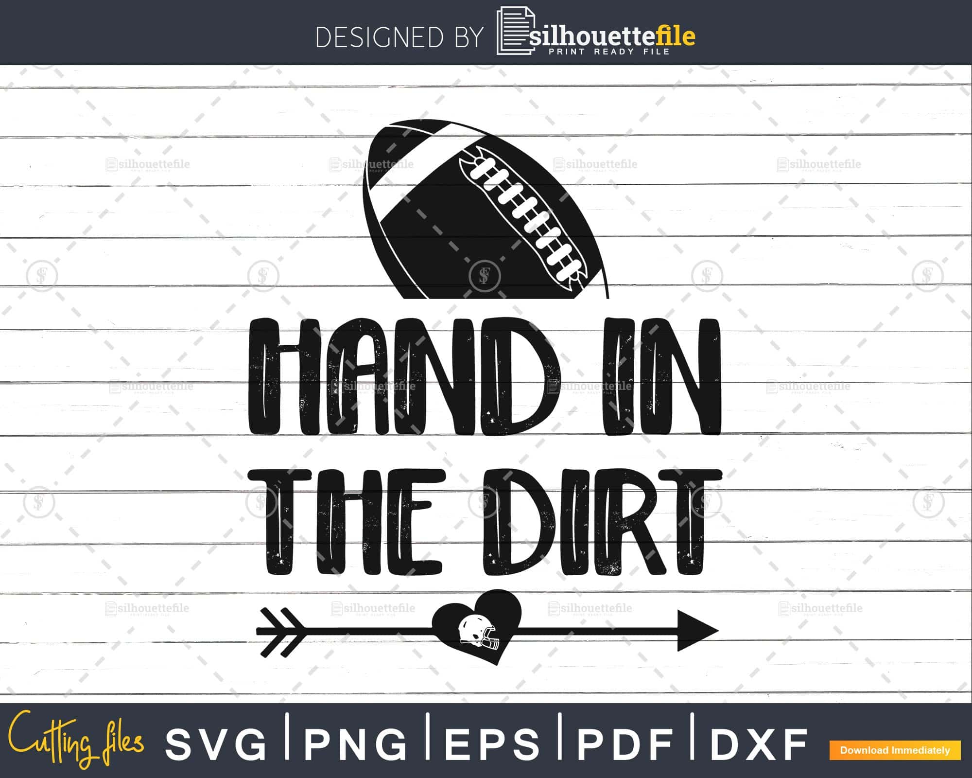 Football Lineman design Gloves Hand In The Dirt svg dxf png files ...
