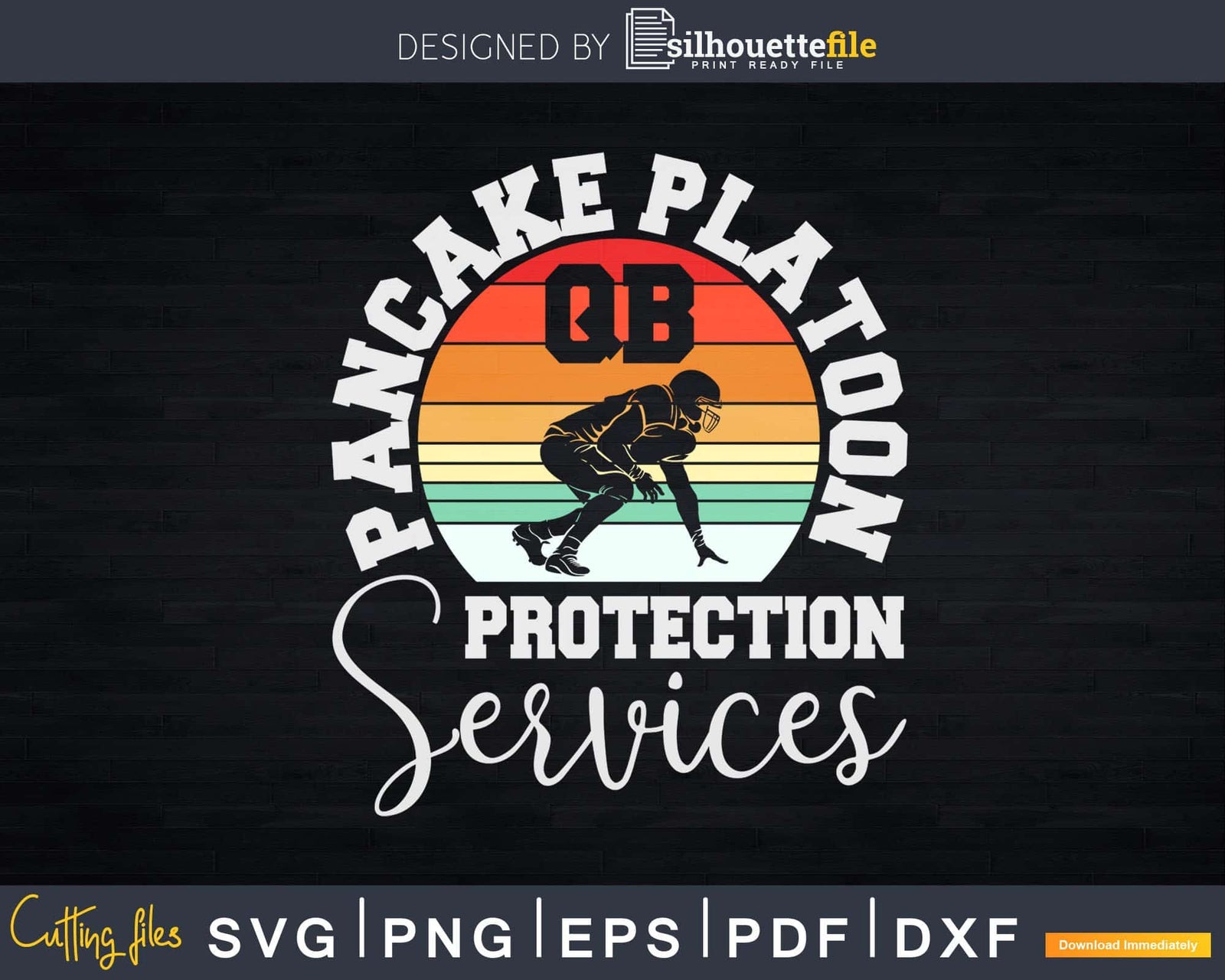 Football Offensive Lineman Line Pancake Platoon Svg Dxf Cut ...