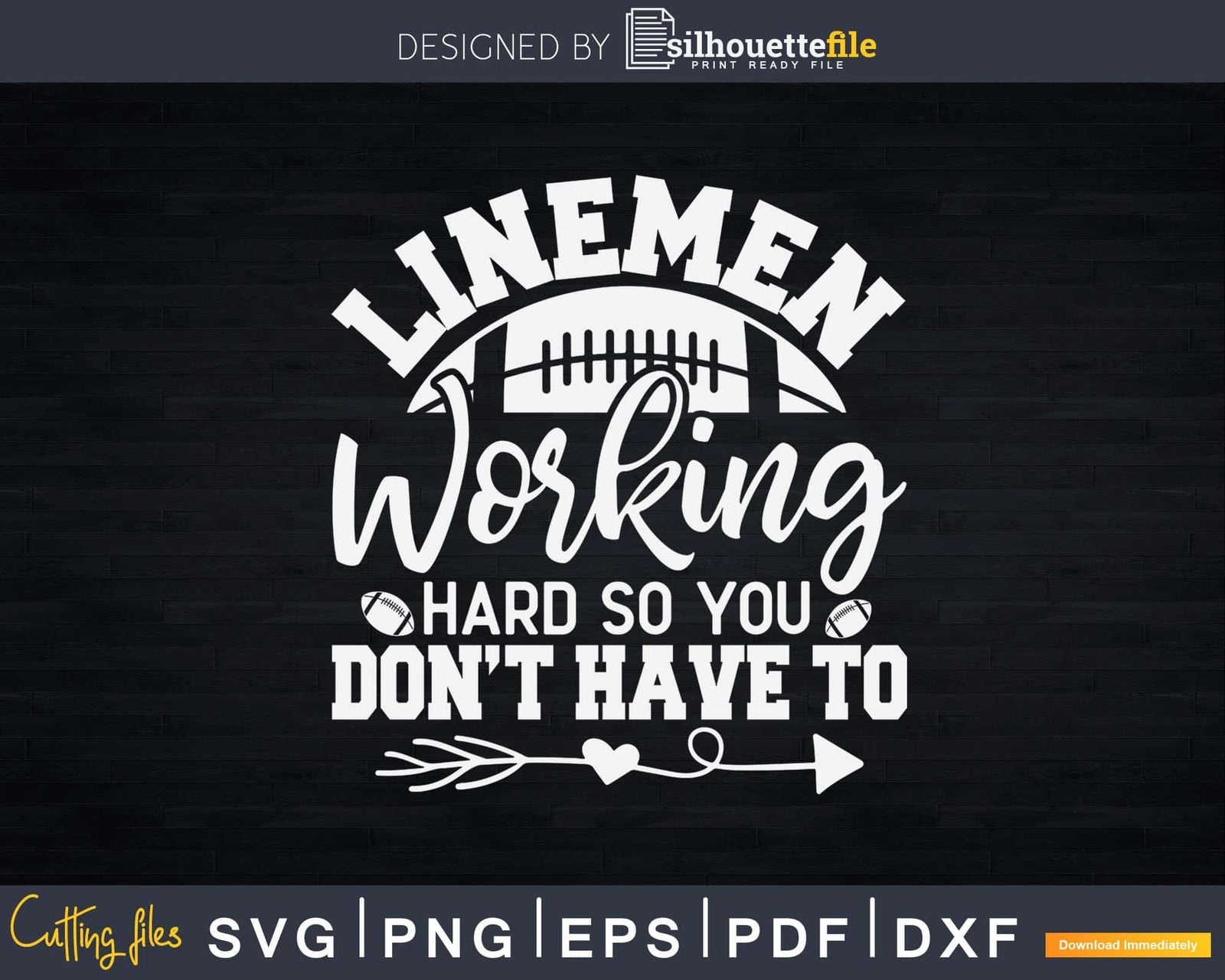 Football Player Offensive Lineman O Line Funny Svg Dxf | Silhouettefile