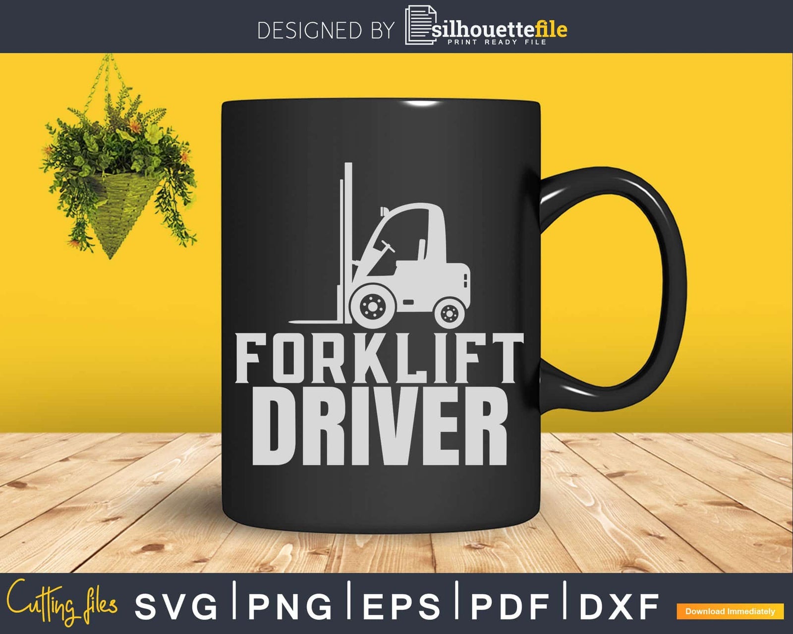 Forklift driver Svg Dxf Cricut Printable Cut Files | Silhouettefile