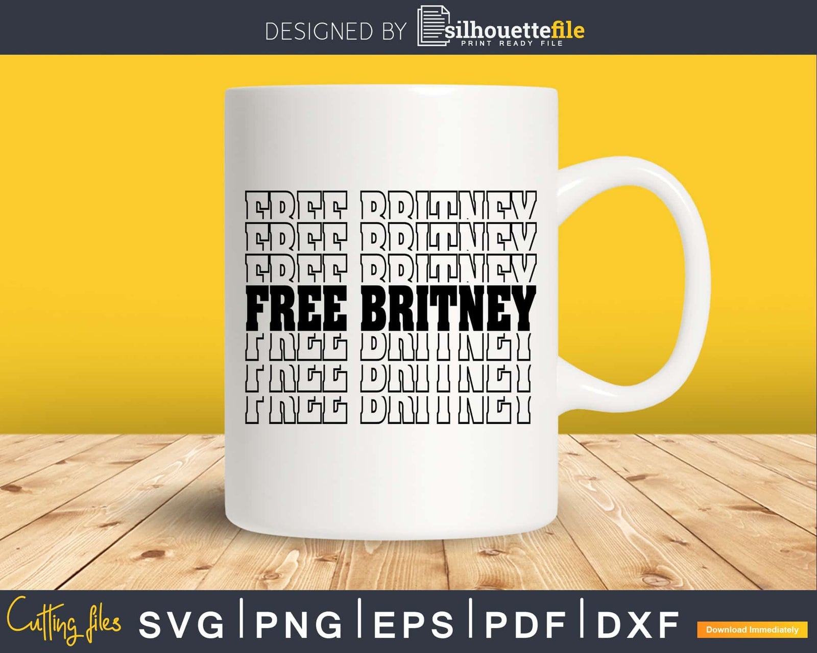 Free Britney svg dxf png cutting files t shirt design | Silhouettefile
