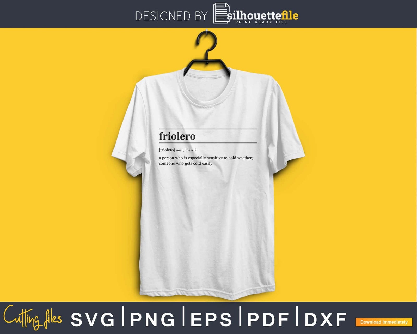 Friolero definition svg printable crafts cut file by Silhouette File ...