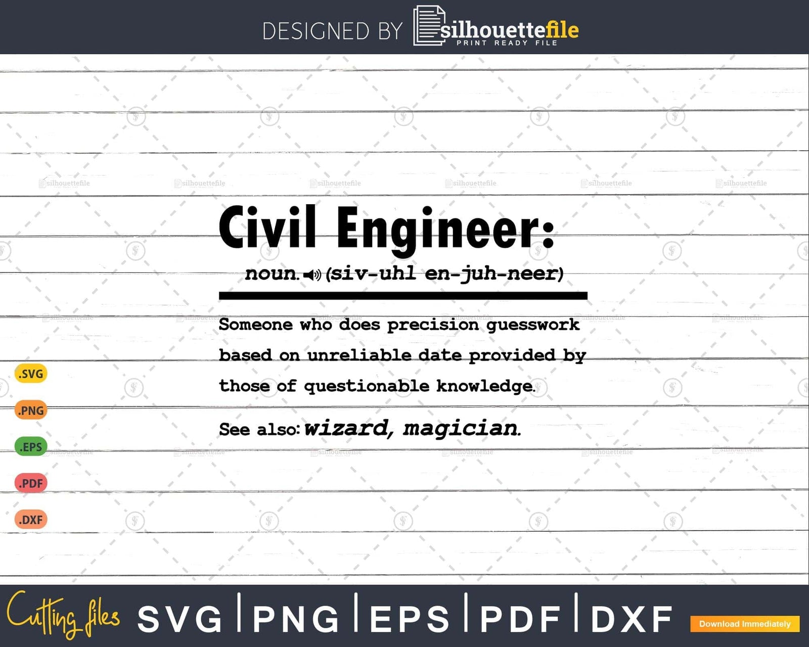 Funny Civil Engineer Definition Graduation Svg Png Crafts File ...