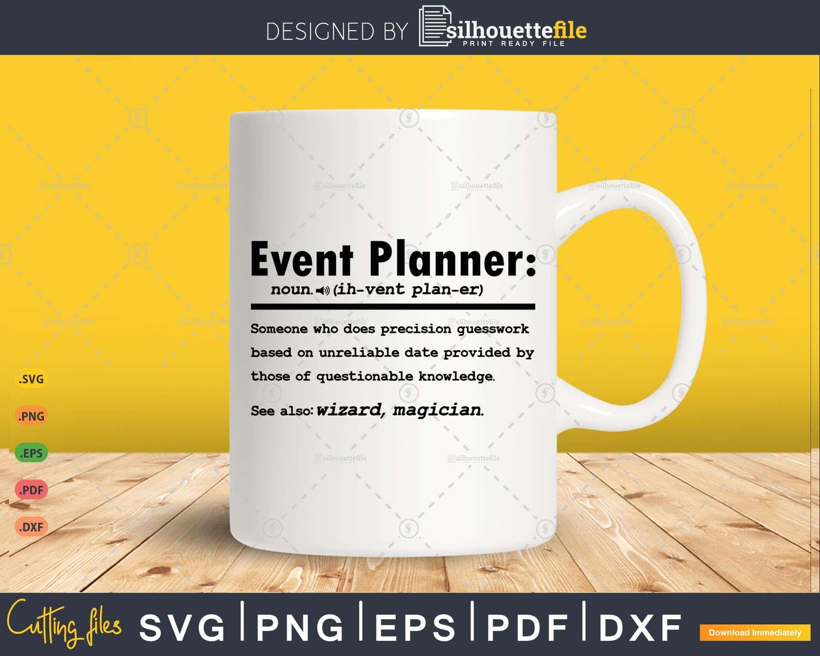 Funny Event Planner Definition Graduation Svg Png Cricut File ...