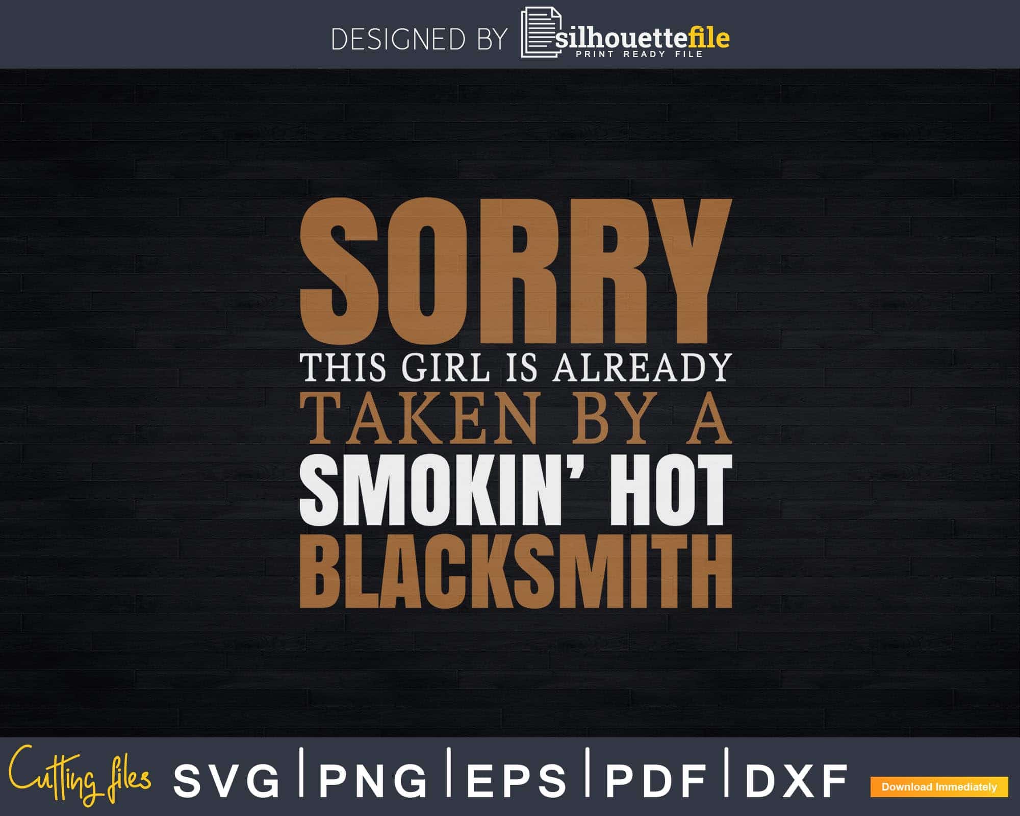 Funny Humor Blacksmiths Wife Vintage Blacksmithing Svg Png Dxf File ...