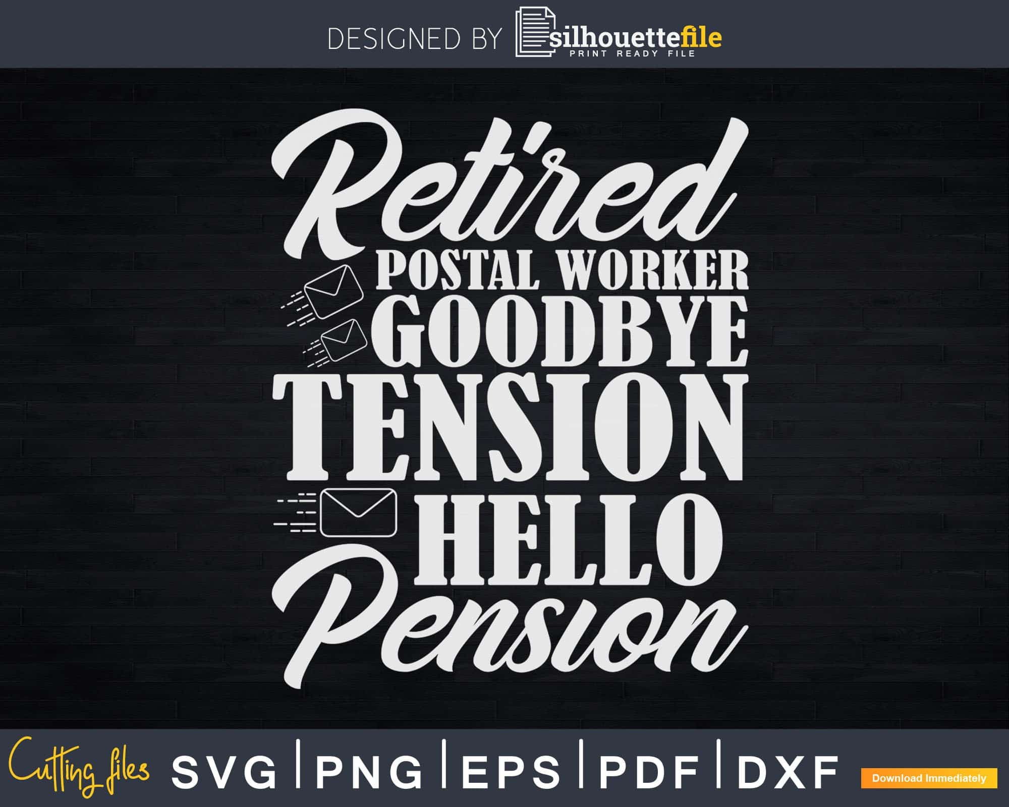 Mailman Mail Carrier Postal Worker Retirement Svg Cricut Cut Files ...