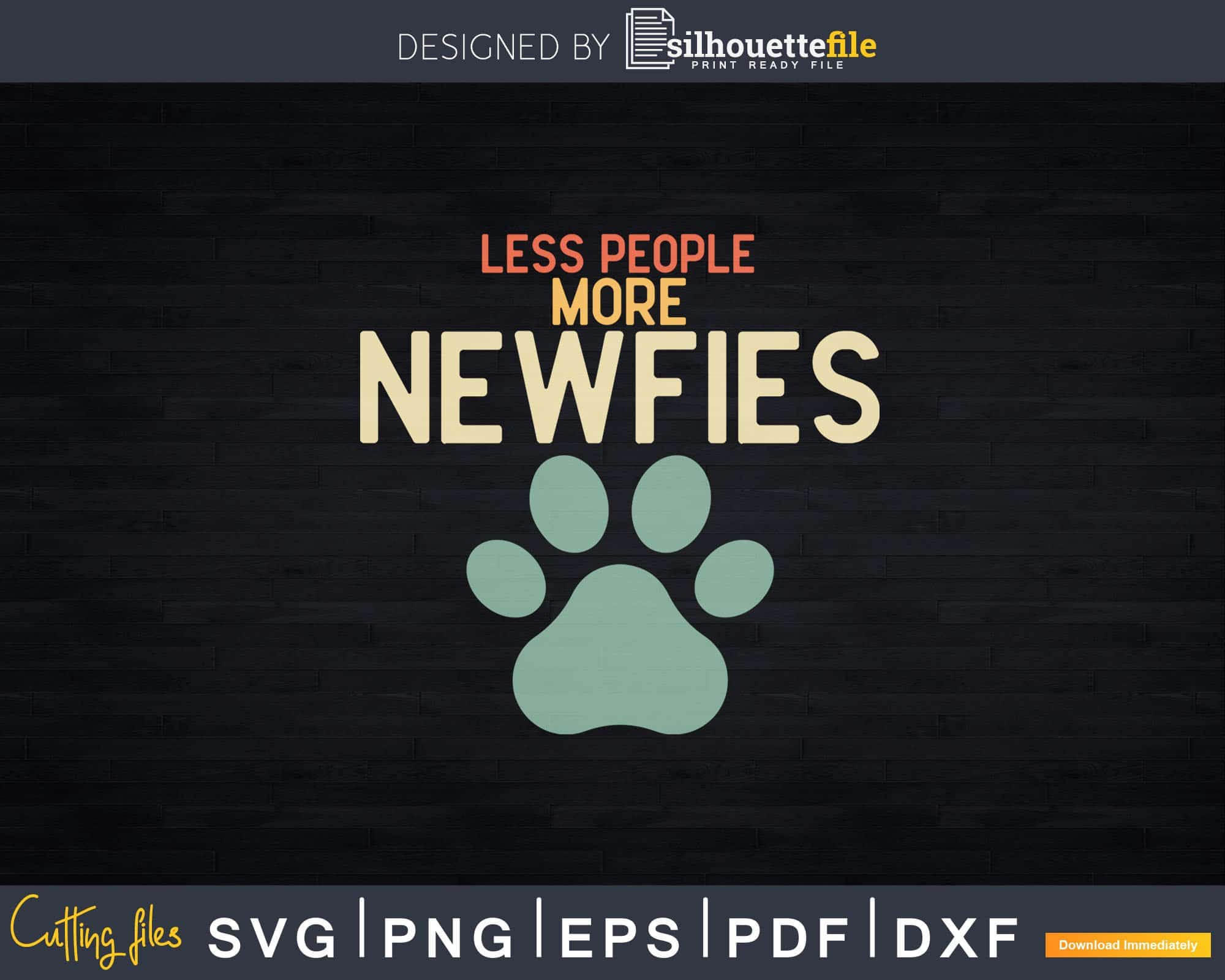 Funny Newfie Mom Newfoundland Dog Svg Files For Cricut | Silhouettefile