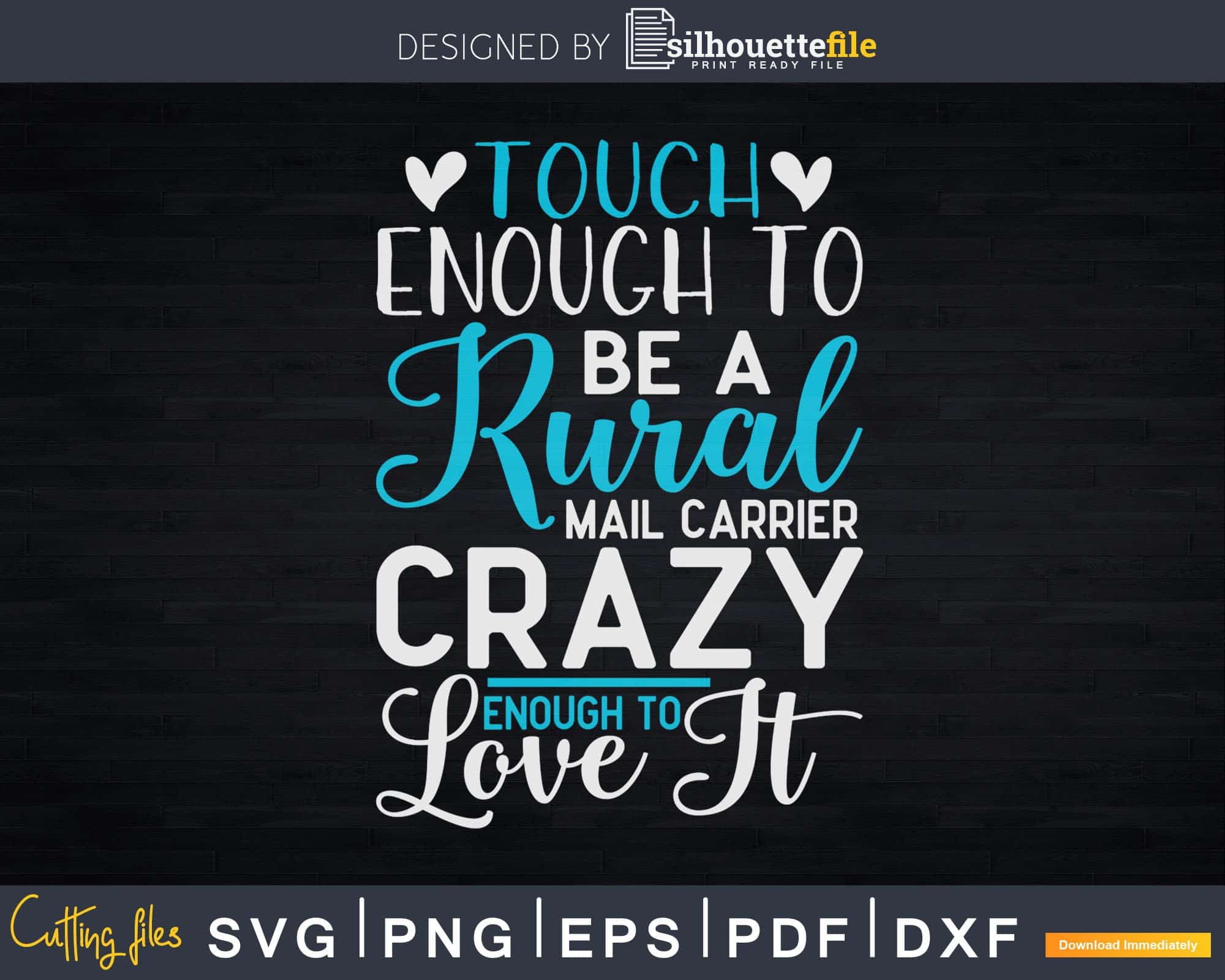 Funny Rural Mail Carrier Svg Dxf Cut Files | Silhouettefile