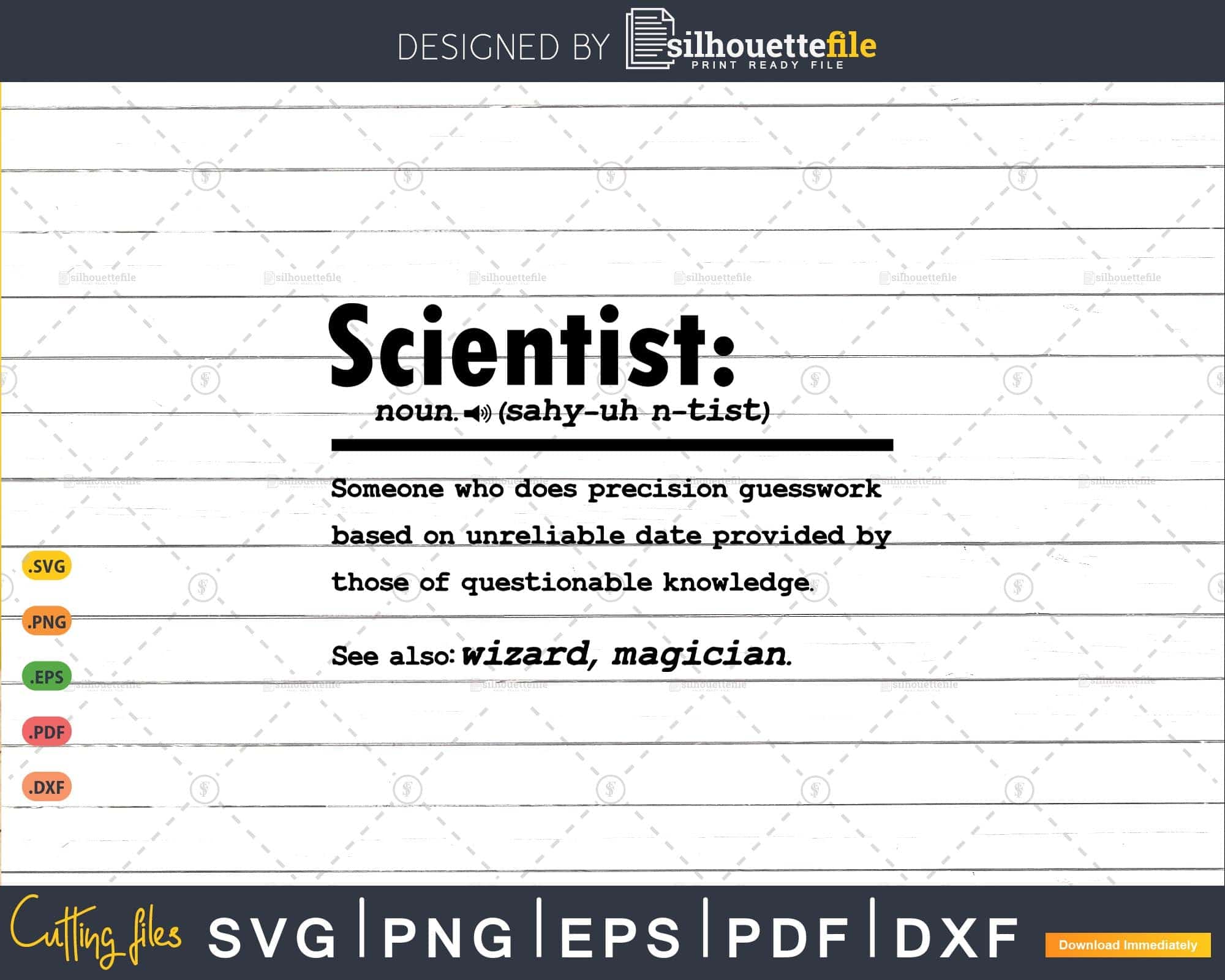 Funny Scientist Definition Graduation Gift For Scientist Svg Cricut ...