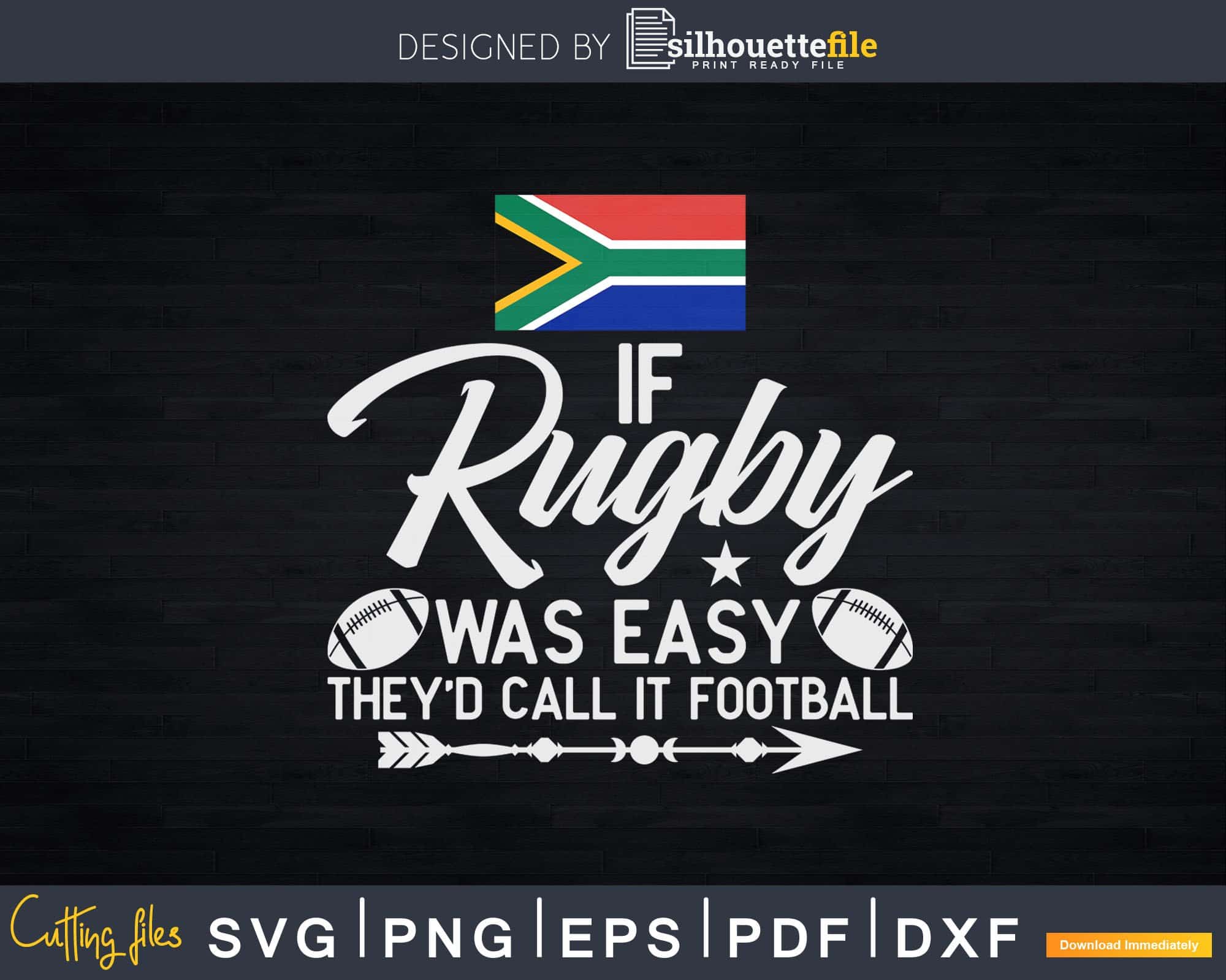 Funny South Africa Rugby Svg Dxf Cricut Cut Files | Silhouettefile