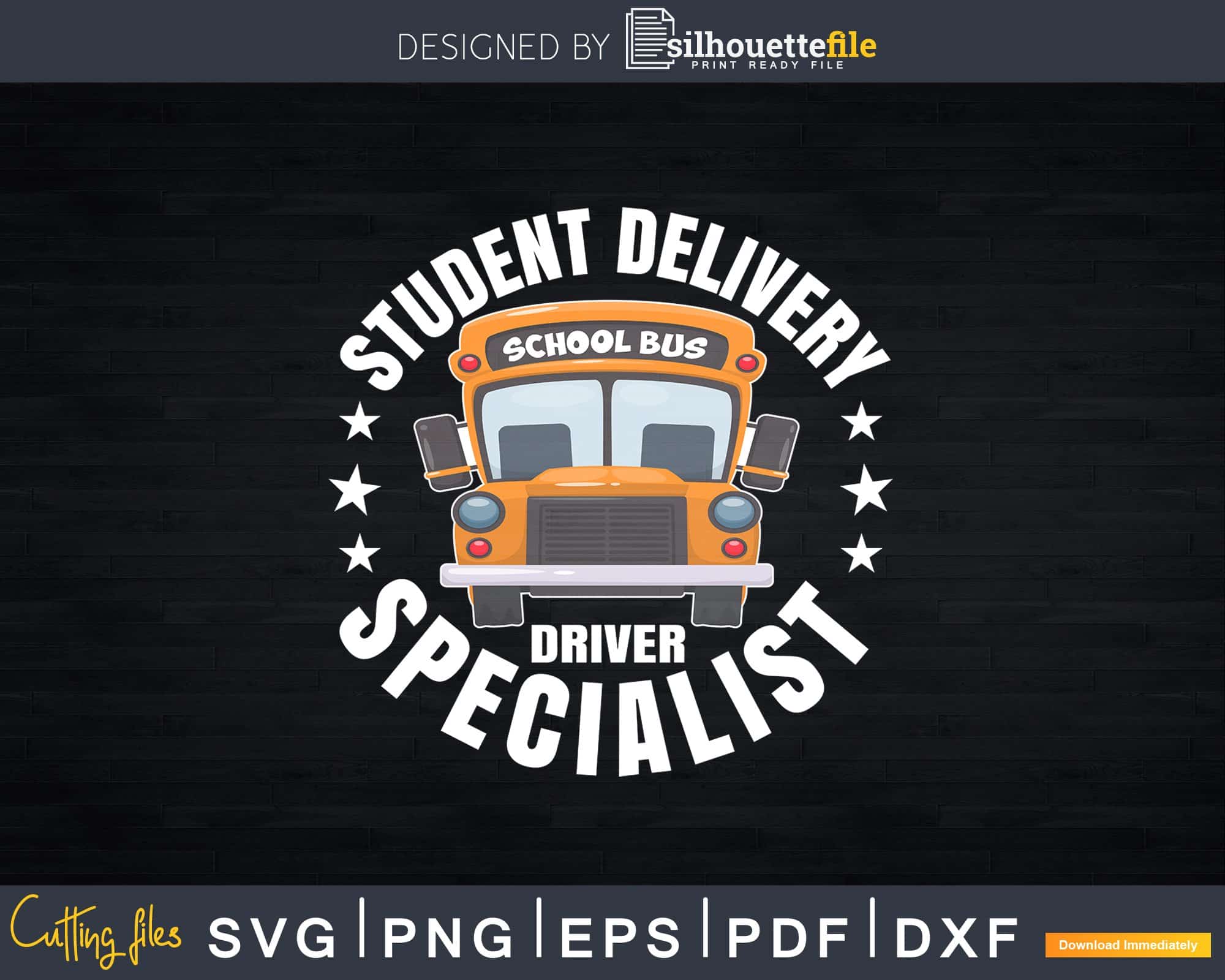 Funny Students Bus-Driver School Bus Drivers Svg Design Cut ...