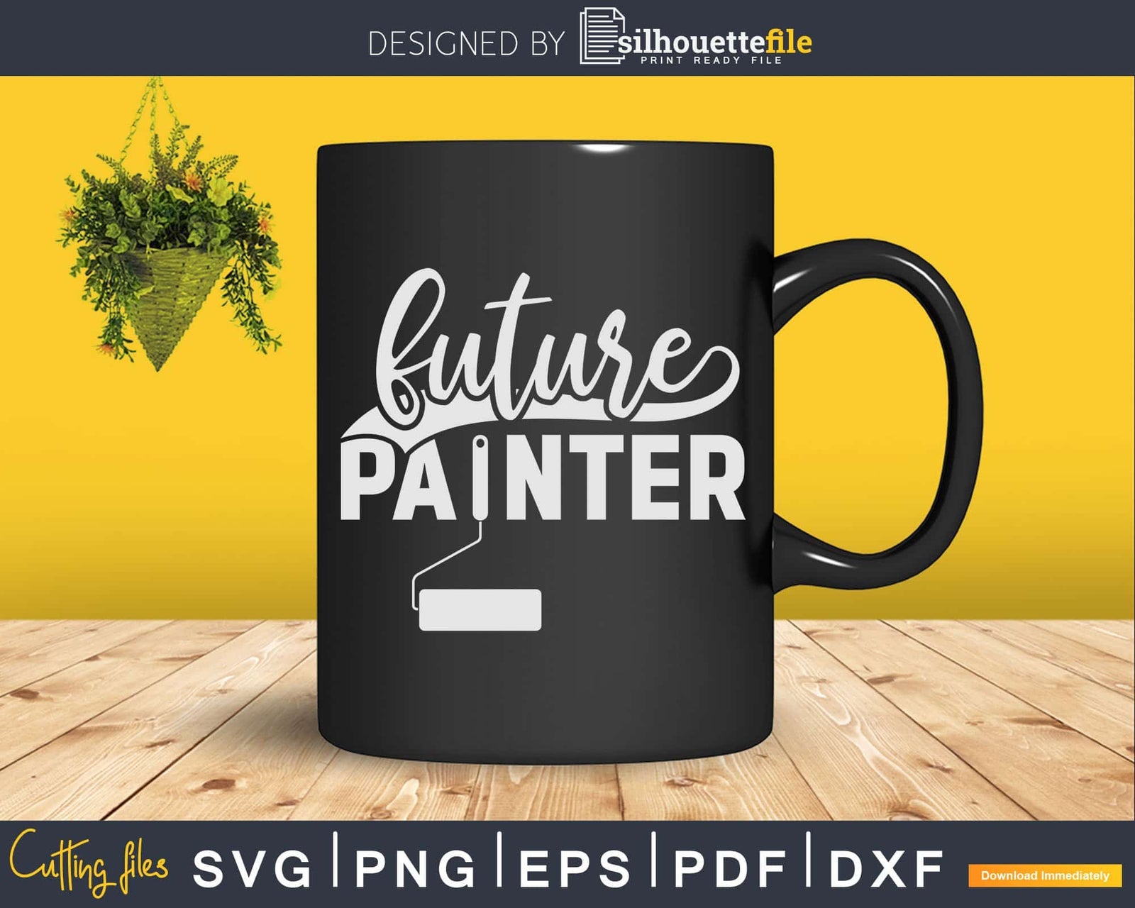 Future Painter Svg Dxf Png Cricut Cut Files | Silhouettefile