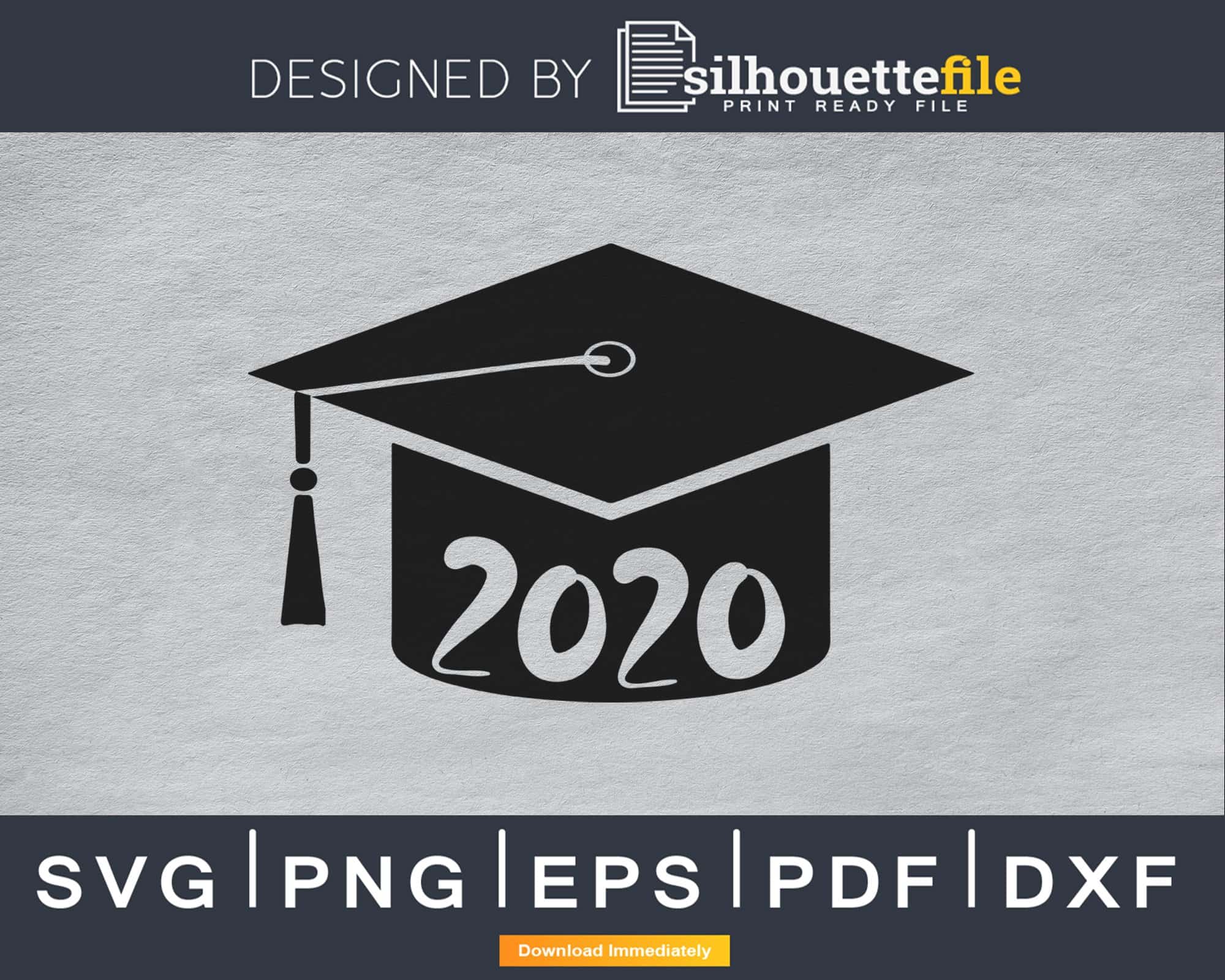 Graduation Cap 2020 Cricut cut digital svg files | SilhouetteFile