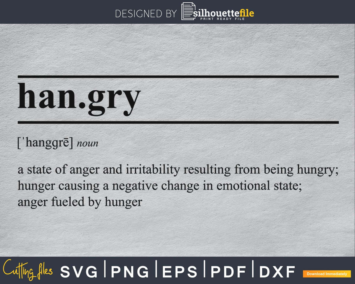 Hangry Silhouette